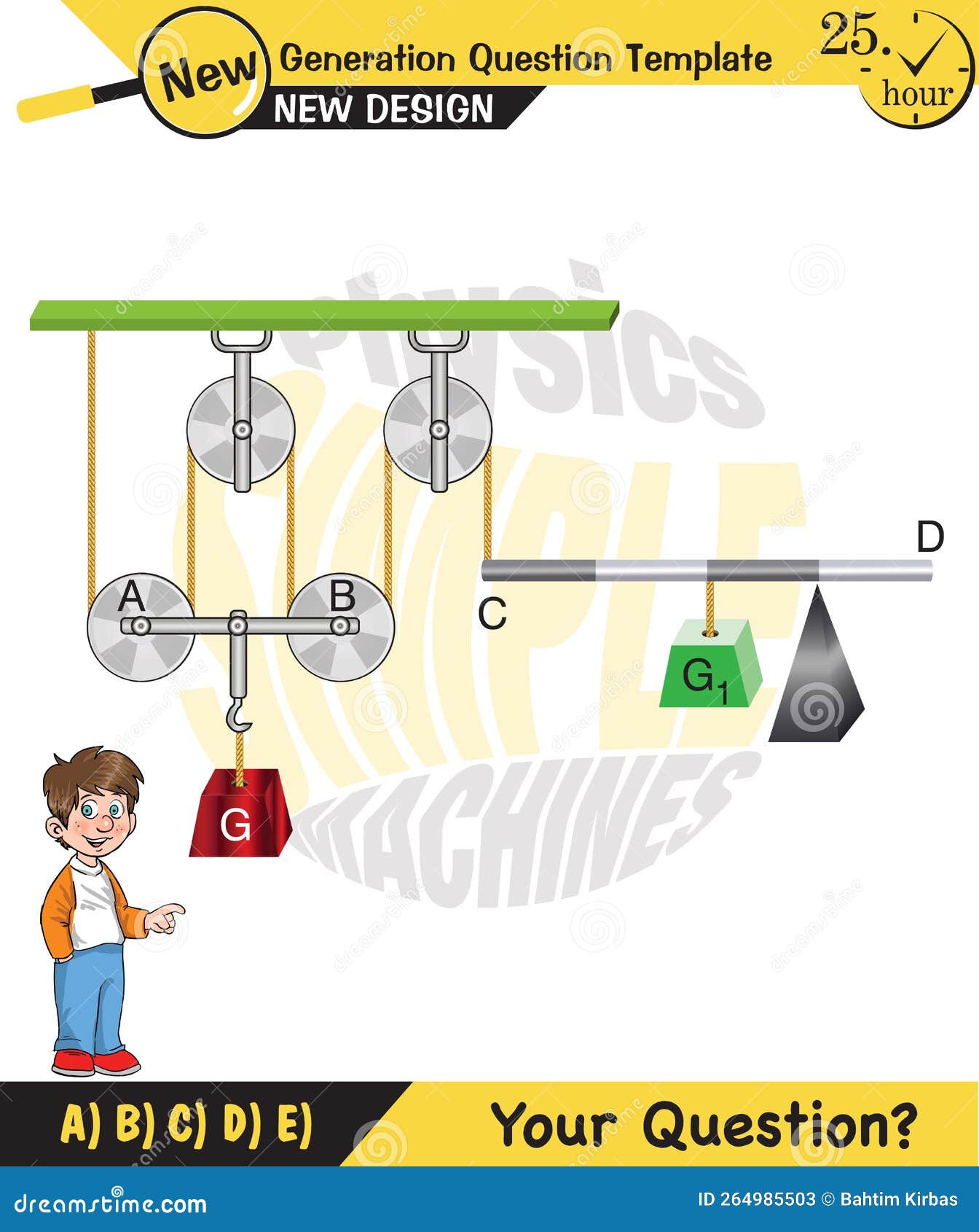 Pulley Examples, Types. Force Increase By Pulley Blocks. The Laws Of ...