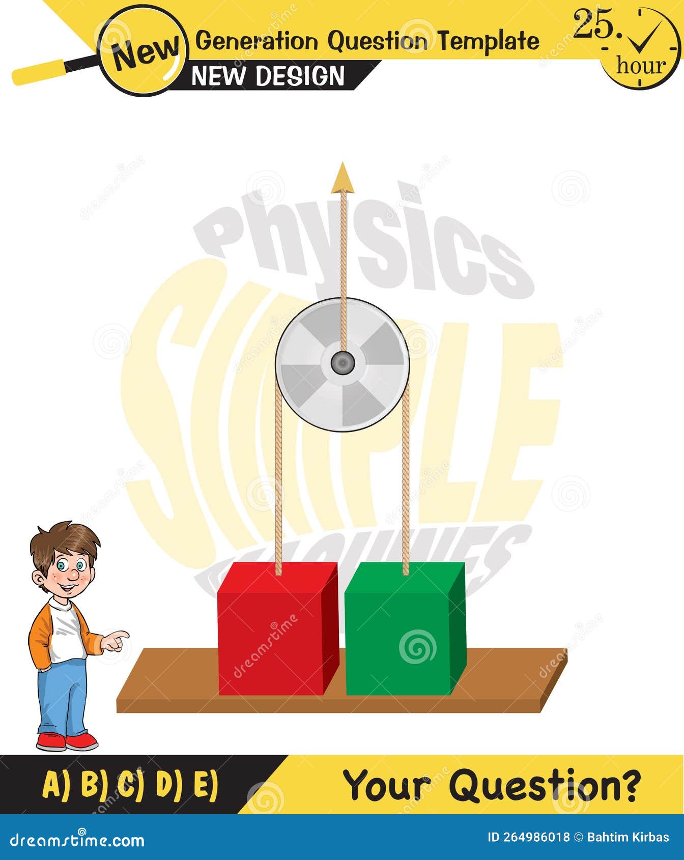 Physics, Science Experiments on Force and Motion with Pulley, Pulley ...