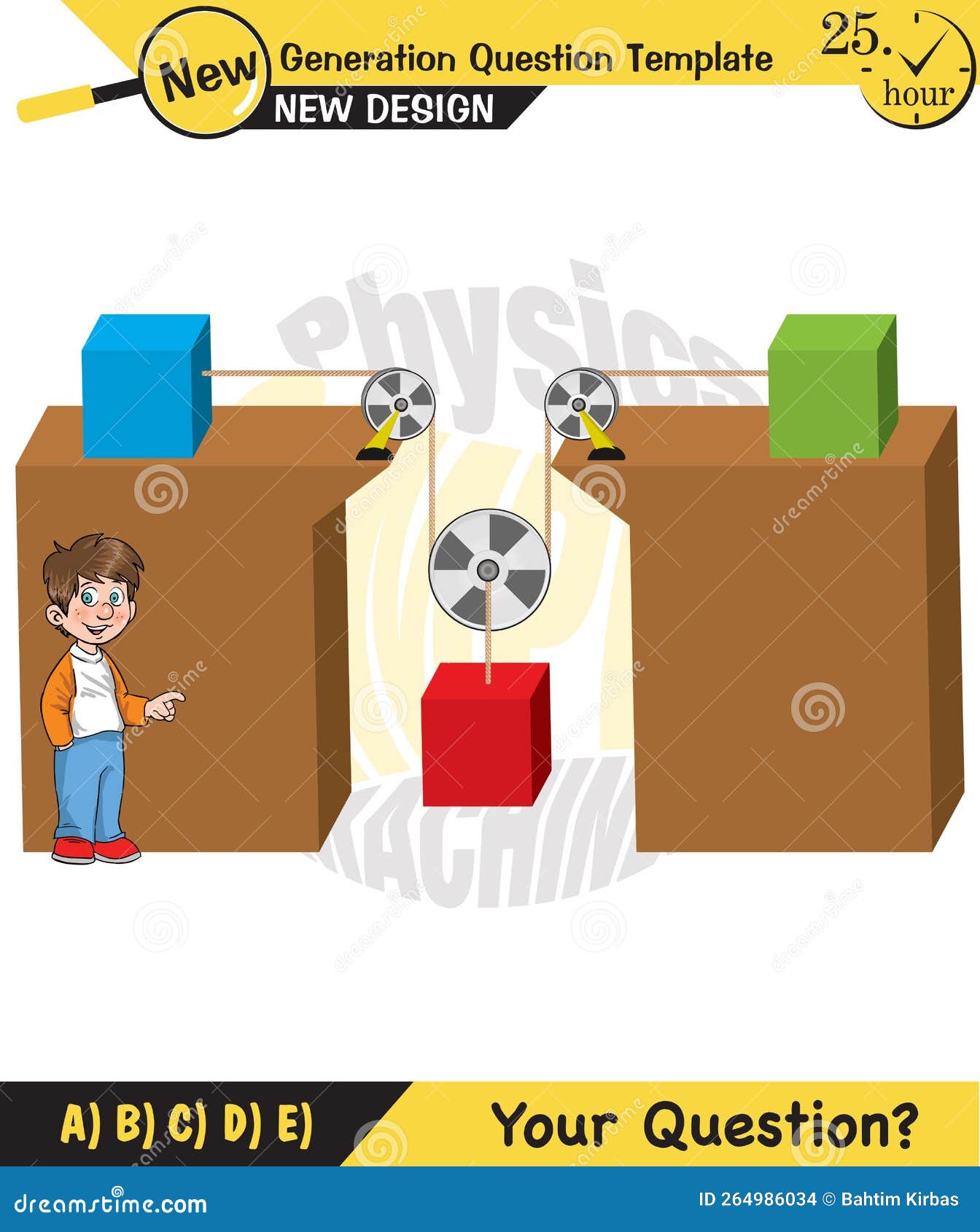 Physics, Science Experiments on Force and Motion with Pulley, Pulley ...