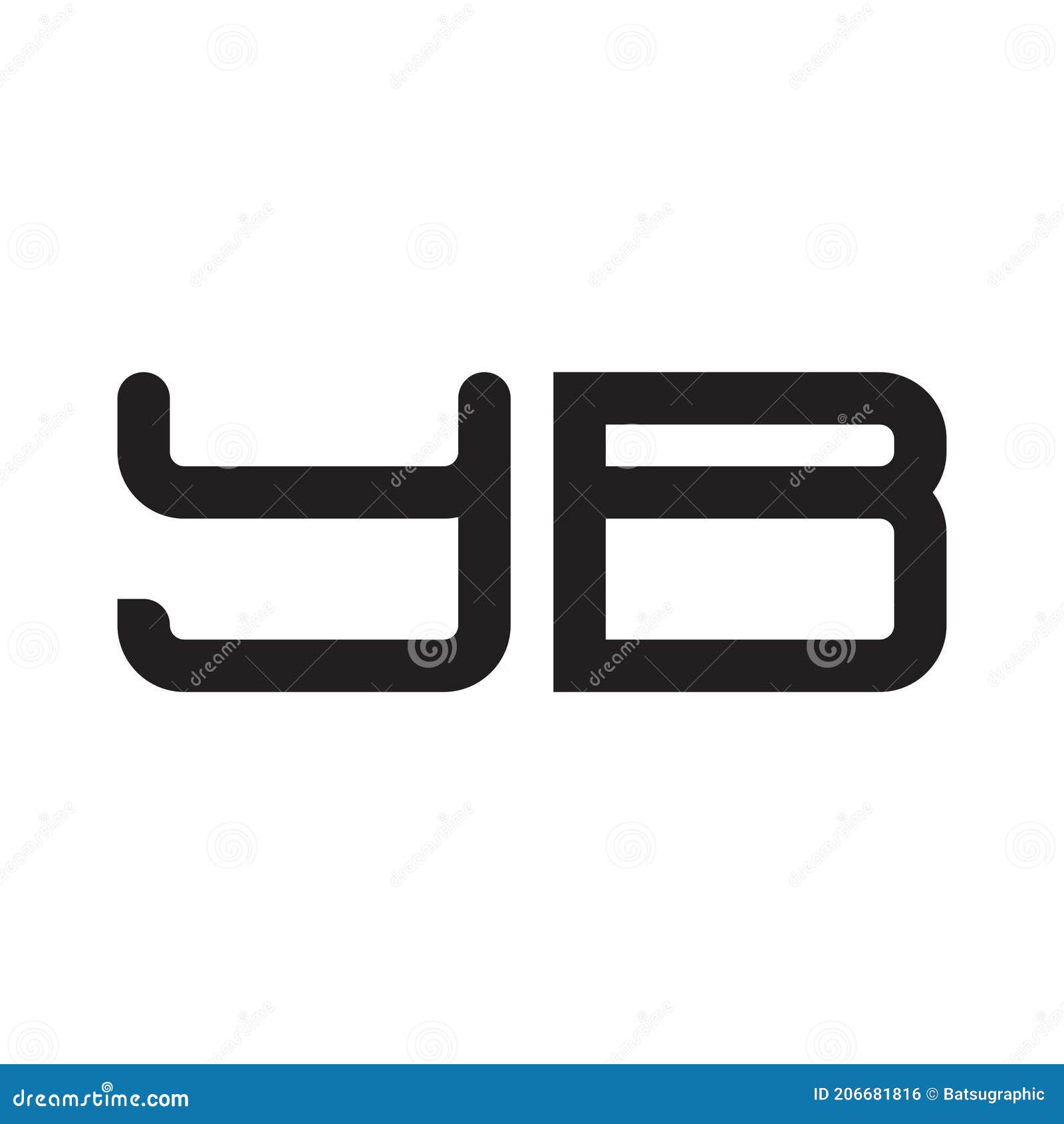 Yb Initial Letter Vector Logo Icon Stock Vector - Illustration of ...