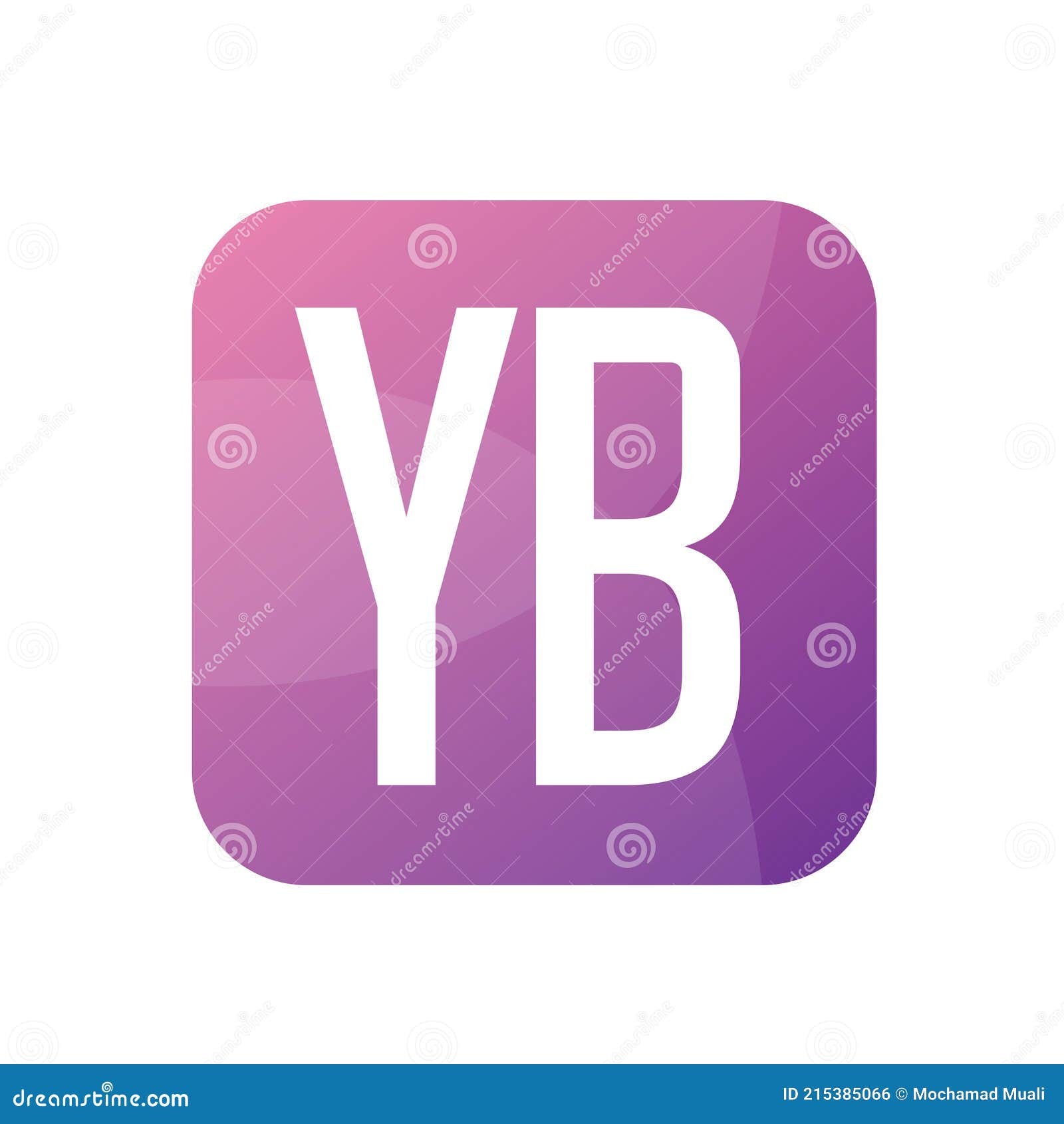 YB Letter Logo Design with Simple Style Stock Vector - Illustration of ...
