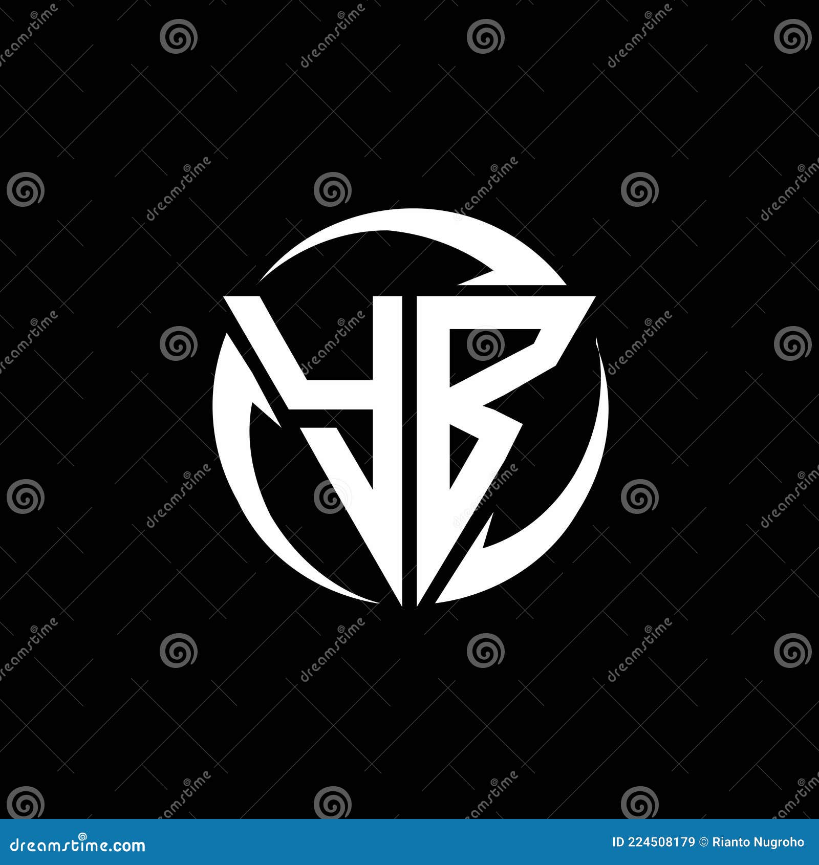 YB Logo Monogram Design Template Stock Vector - Illustration of minimal ...