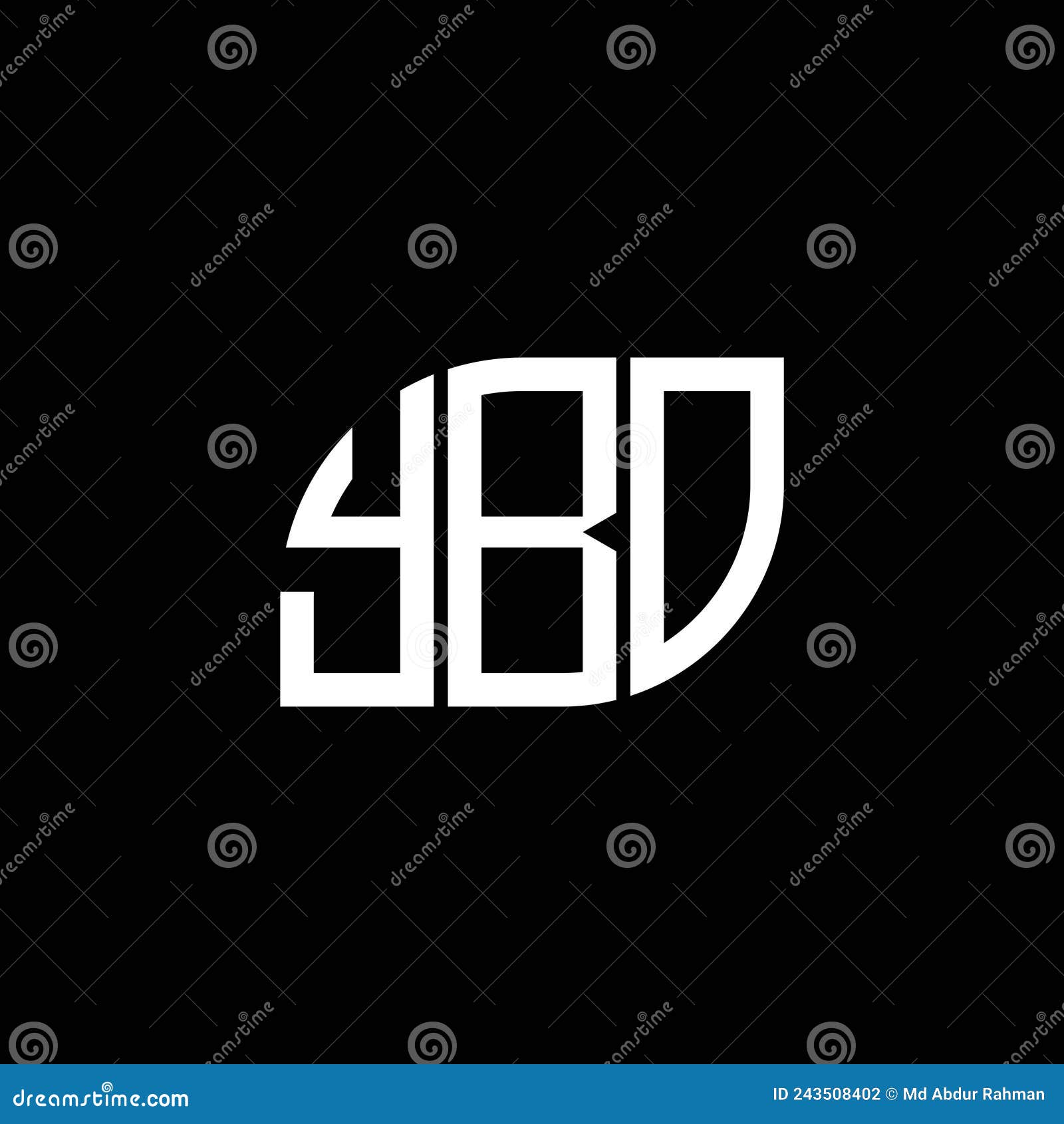 YBO Letter Logo Design on White Background. YBO Creative Initials ...