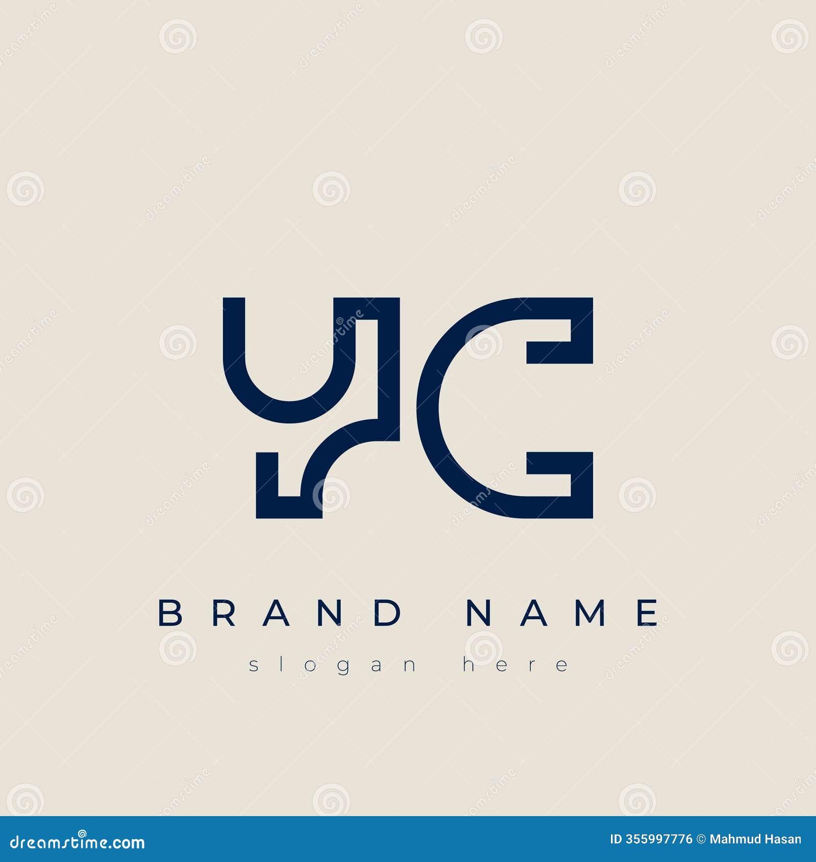 YC Alphabet Letter Icon Logo Vector Illustration | CartoonDealer.com ...