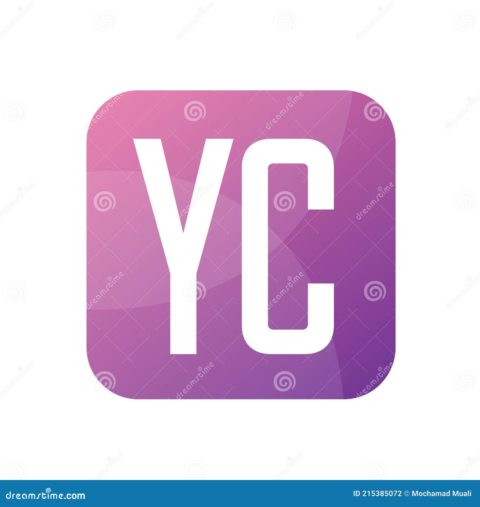 YC Letter Logo Design with Simple Style Stock Vector - Illustration of ...