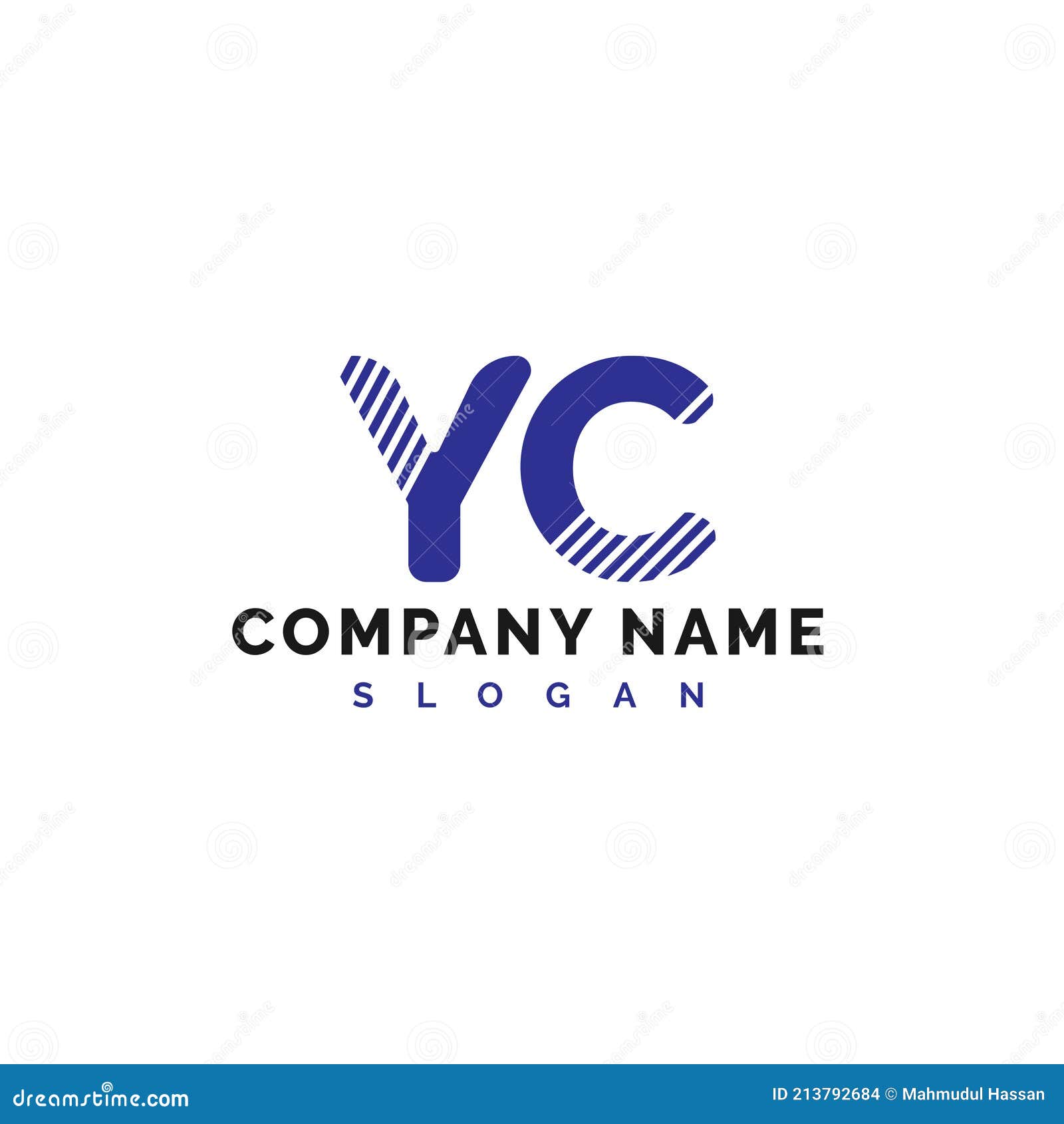 YC Letter Logo Design. YC Letter Logo Vector Illustration - Vector ...
