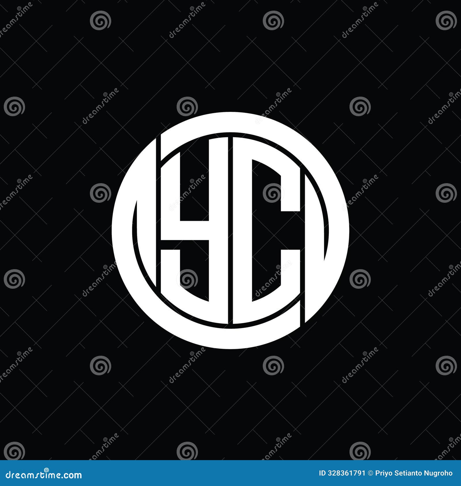 YC Logo Monogram Shield Inside Circle Shape Vector Images Design ...
