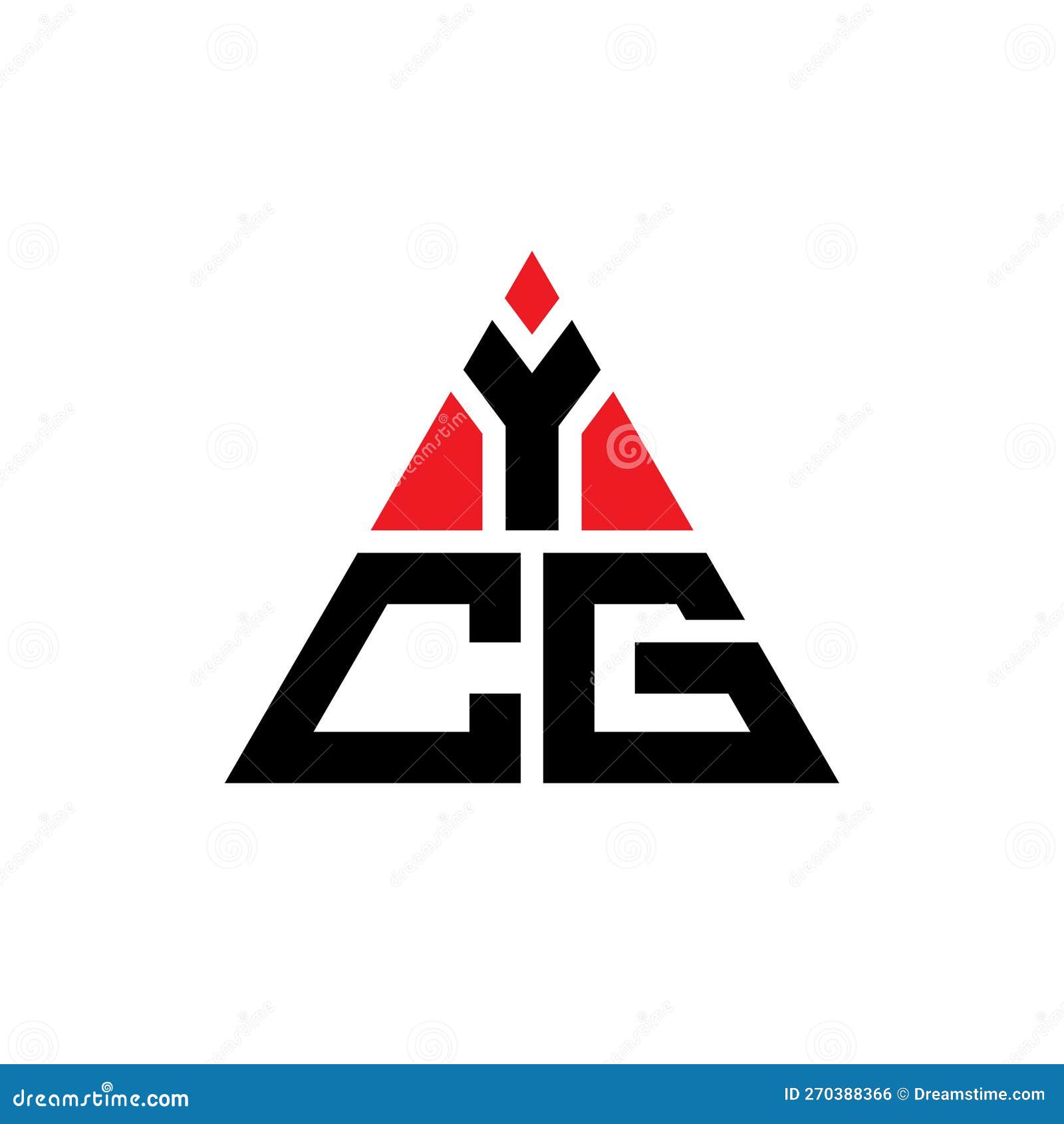 YCG Triangle Letter Logo Design with Triangle Shape. YCG Triangle Logo ...