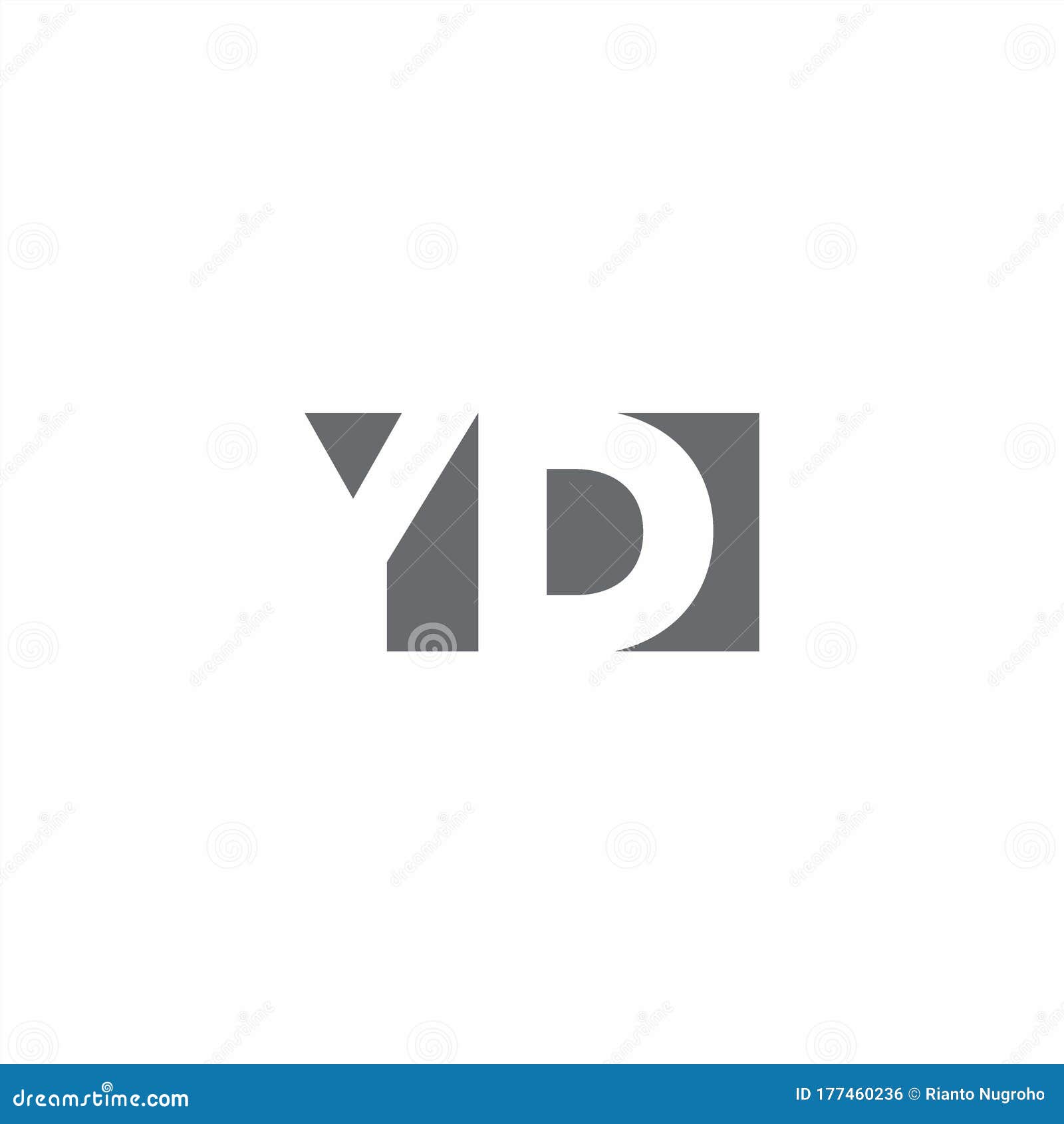 YD Logo Monogram with Negative Space Style Design Template Stock Vector ...