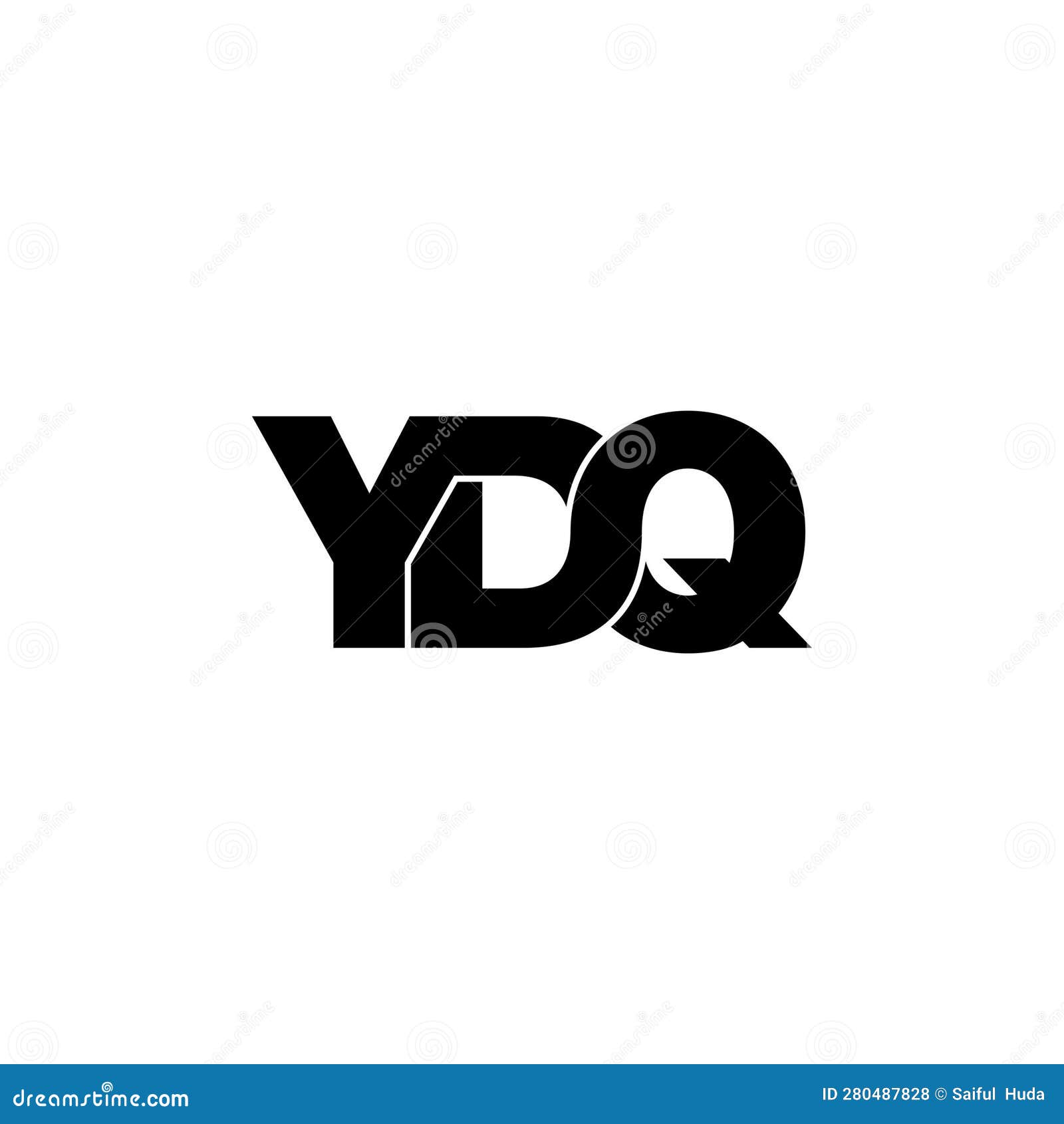 YDQ Letter Monogram Logo Design Vector Stock Vector - Illustration of ...