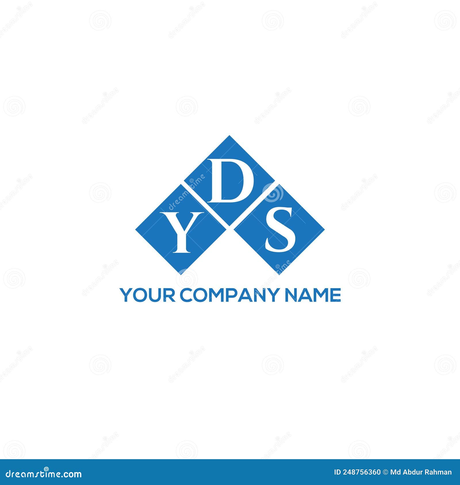 YDS Letter Logo Design on BLACK Background. YDS Creative Initials ...