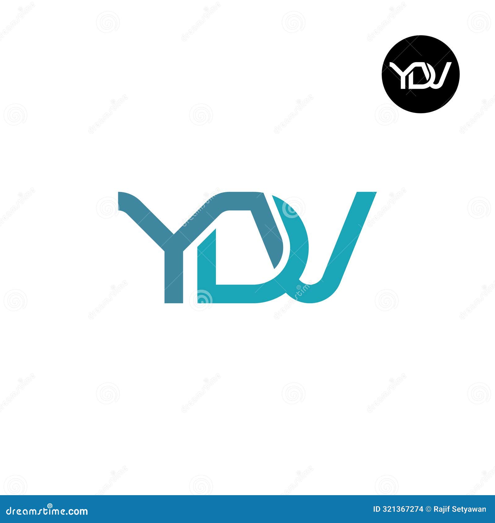 YDV Logo Letter Monogram Design Vector Illustration | CartoonDealer.com ...