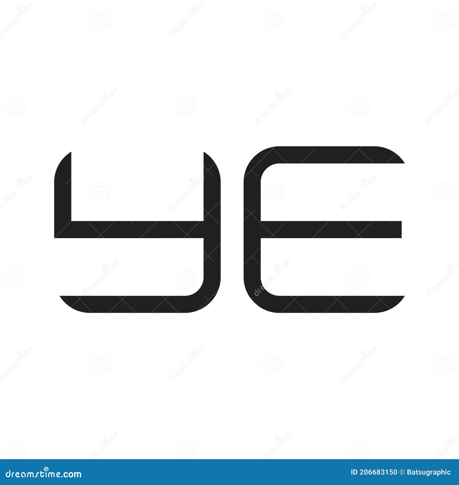 Ye Initial Letter Vector Logo Icon Stock Vector - Illustration of ...