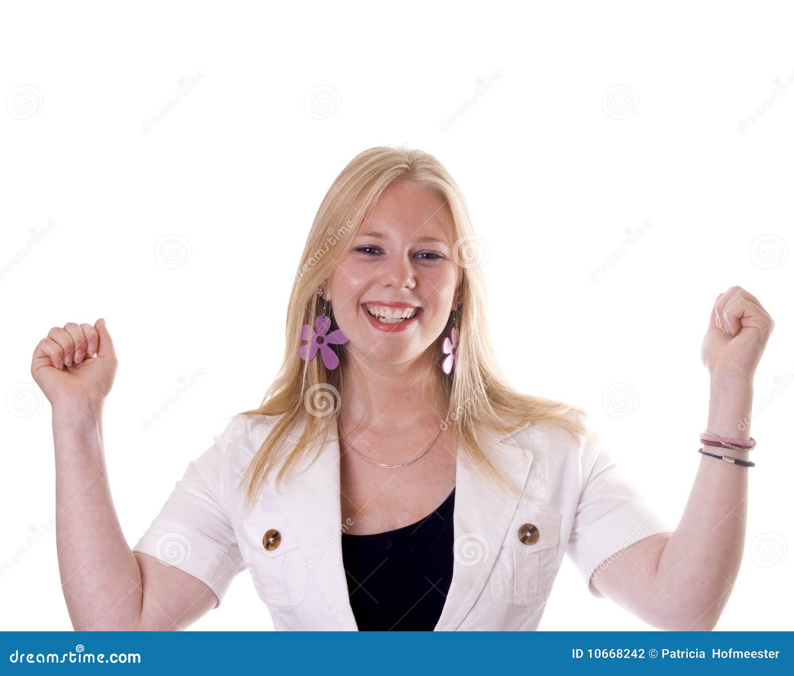Yeah stock photo. Image of arms, smiling, yippie, ecstatic - 10668242