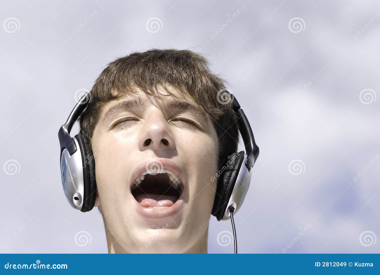 Yeah!!! stock image. Image of party, concepts, headphone - 2812049