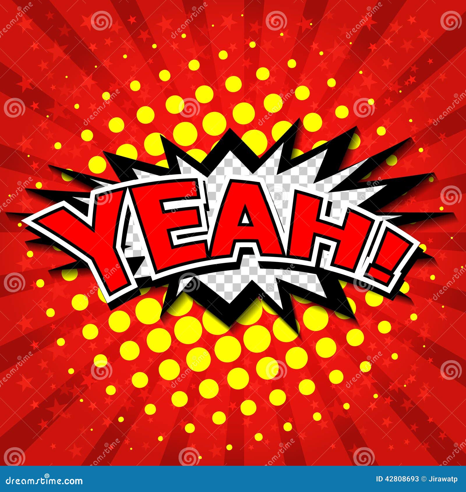 Yeah! Comic Speech Bubble, Cartoon Stock Vector - Illustration of ...