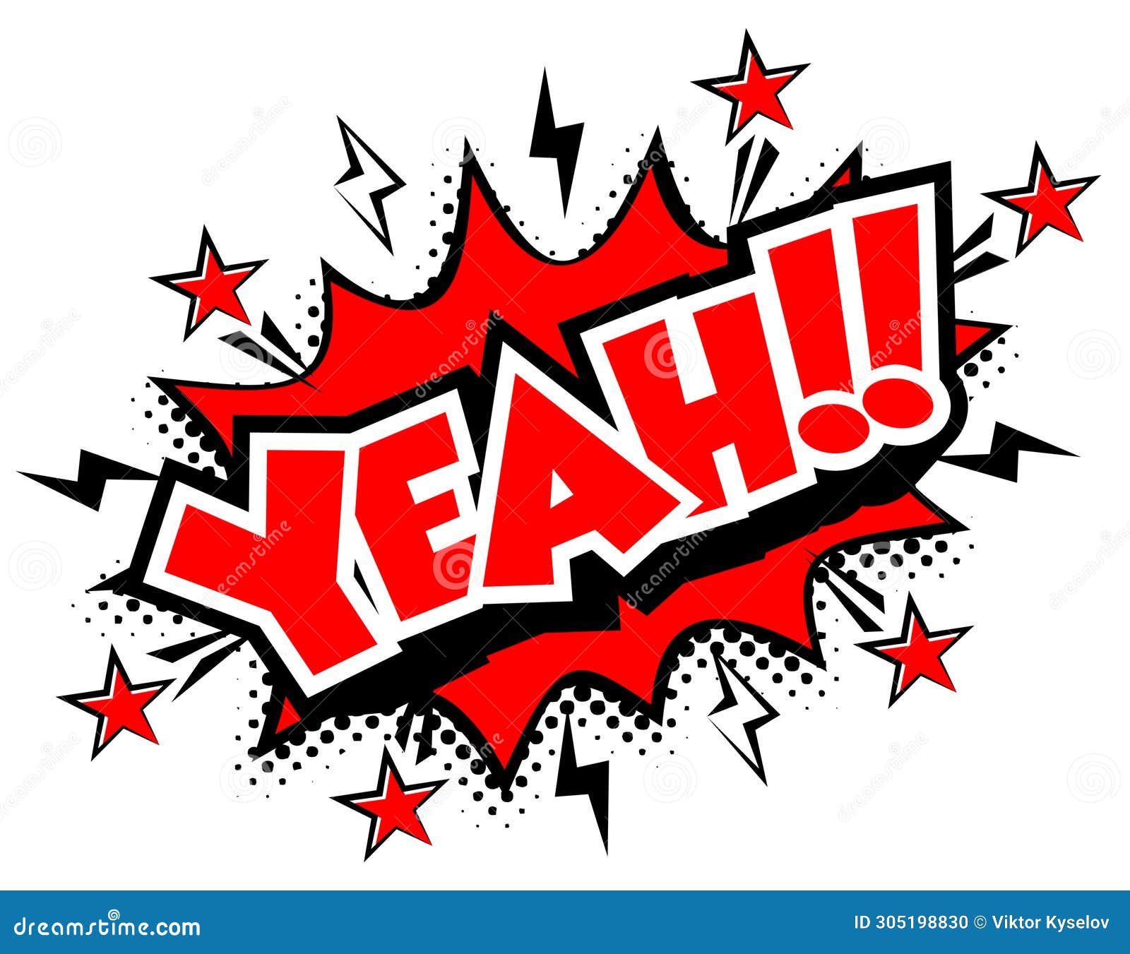 Yeah editable text comic stock illustration. Illustration of speech ...