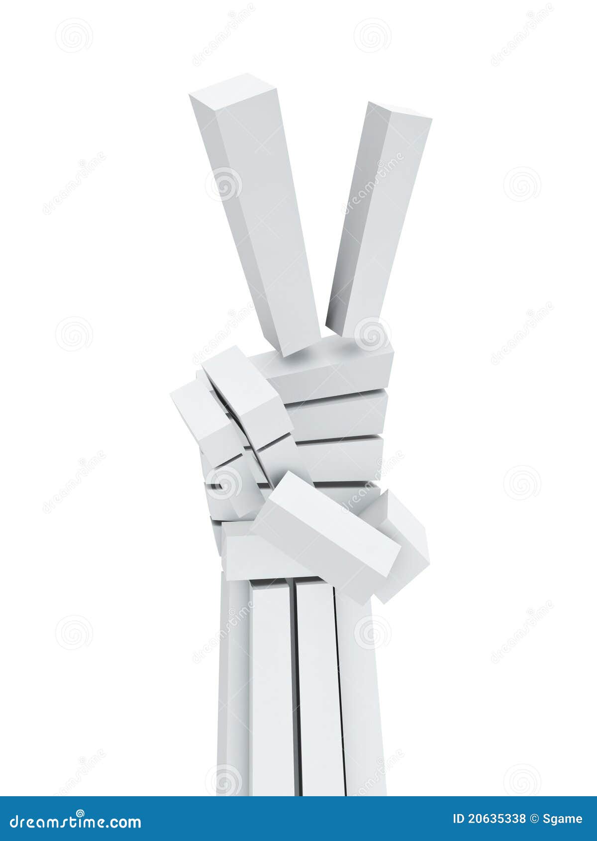 Yeah gesture solid hand stock illustration. Illustration of finger ...