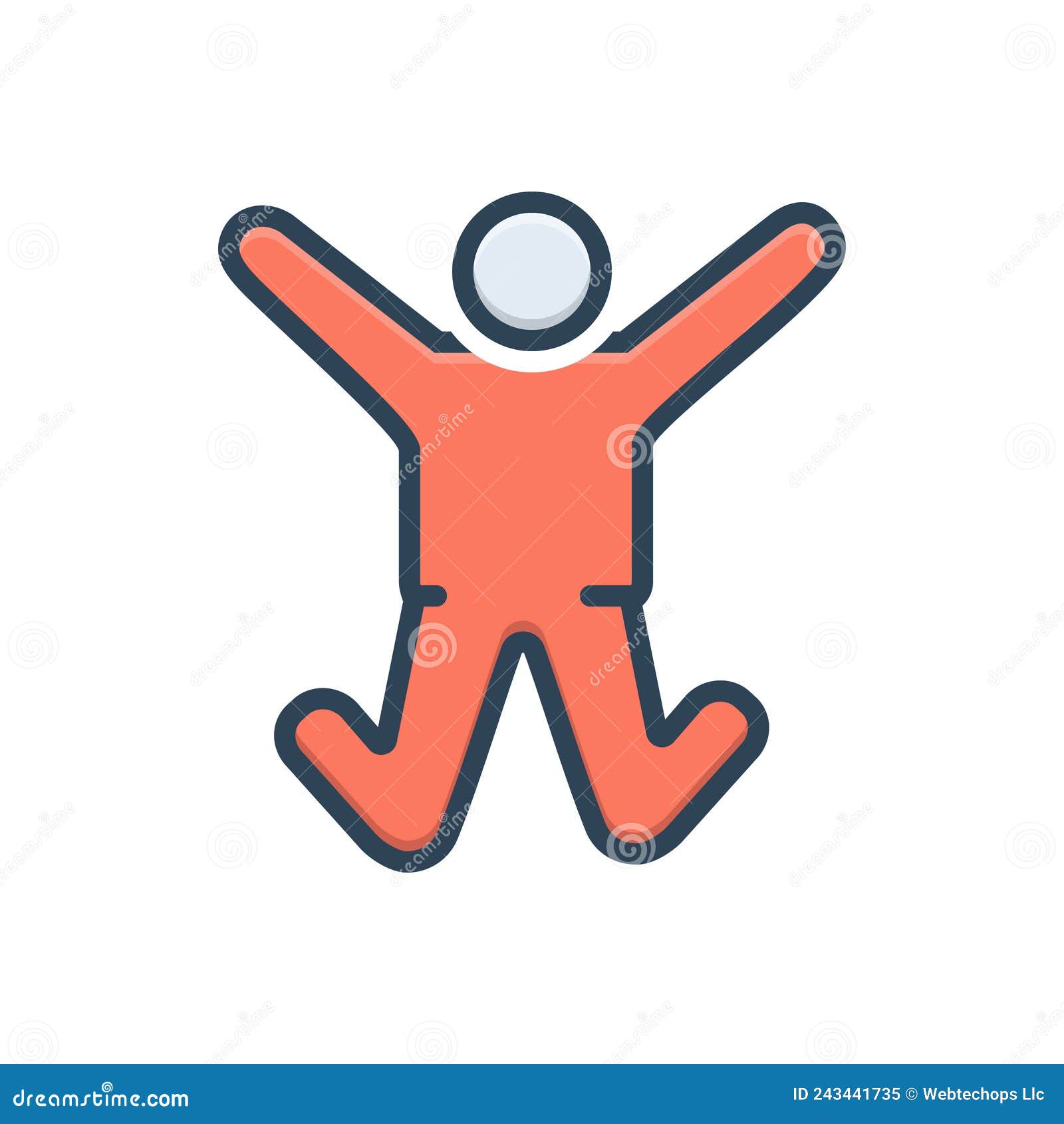 Color Illustration Icon for Yeah, Yes and Happy Stock Illustration ...