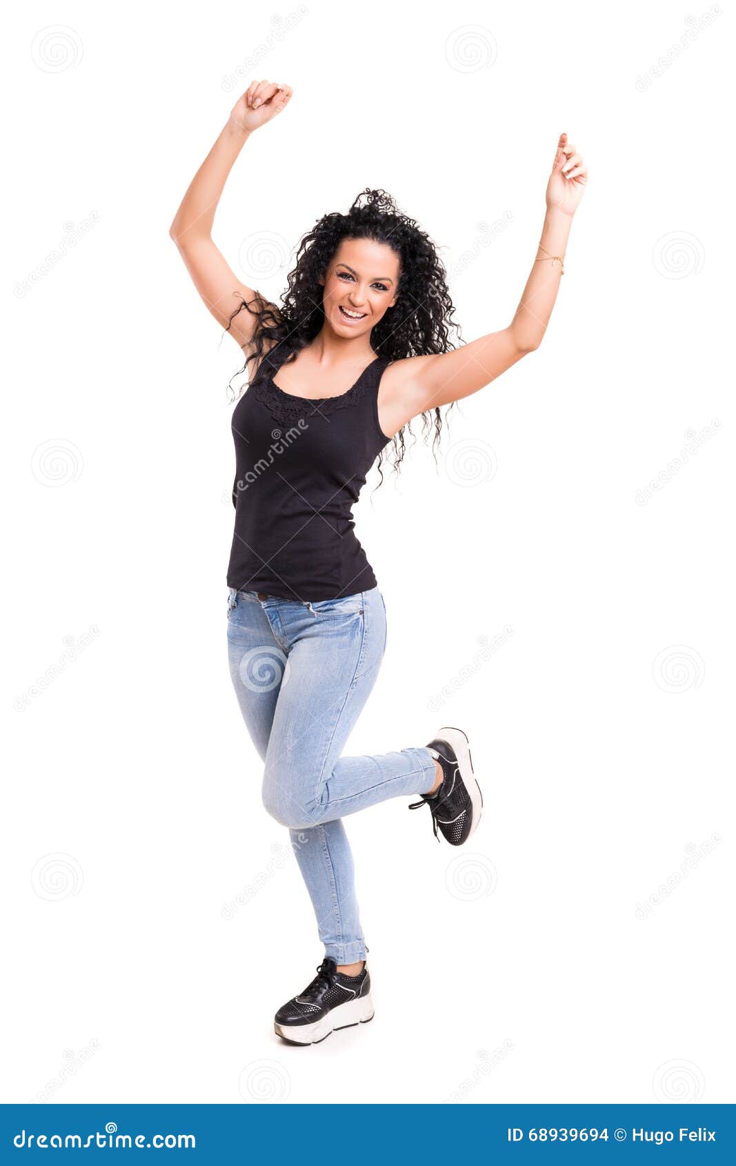 Yeah! Sooo happy! stock photo. Image of smile, hope, peace - 68939694