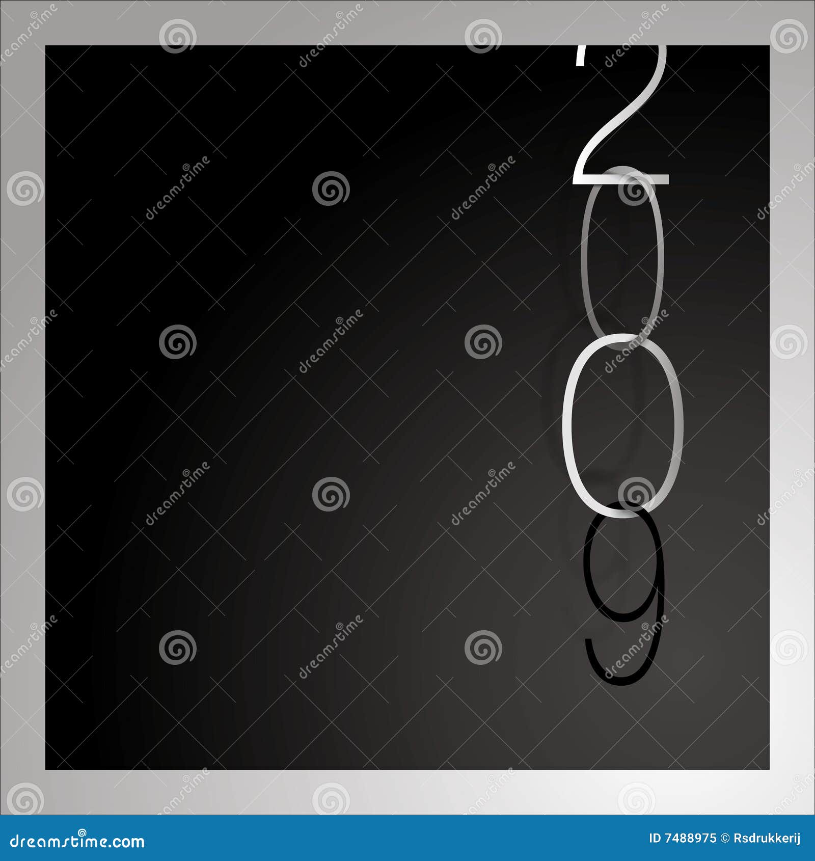 The year 2009 stock illustration. Illustration of year - 7488975