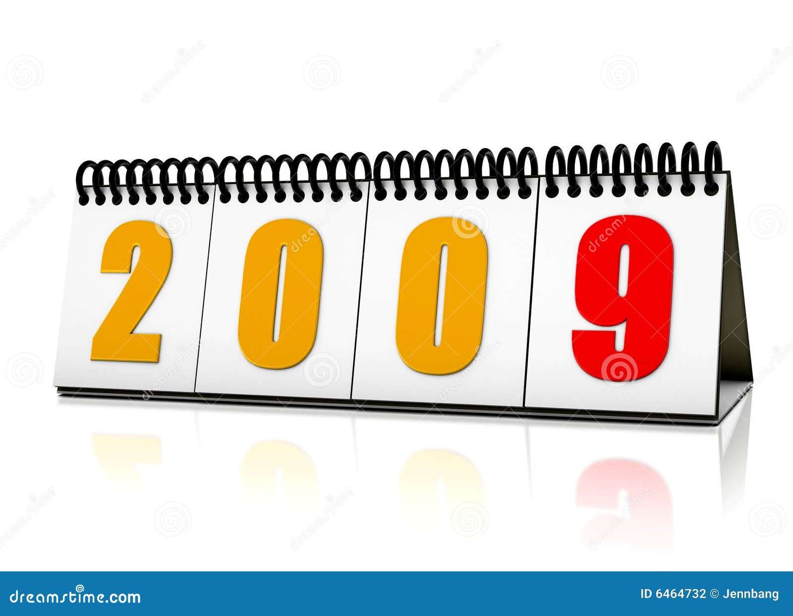 Year 2009 calender stock illustration. Illustration of stand - 6464732