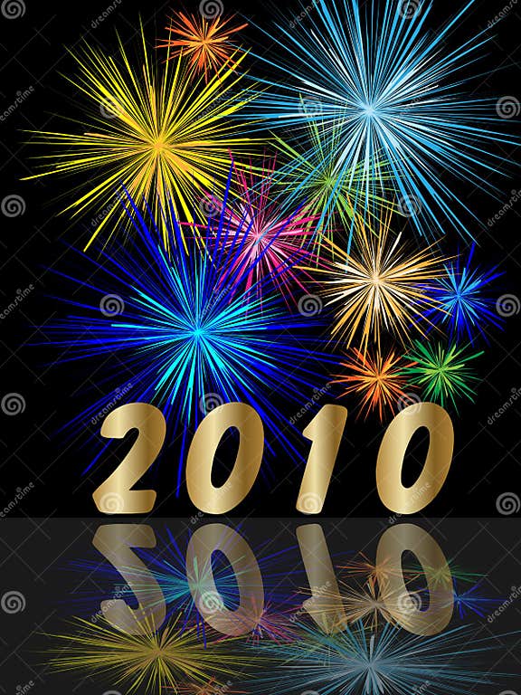 Year 2010 stock vector. Illustration of year, elegant - 11272675