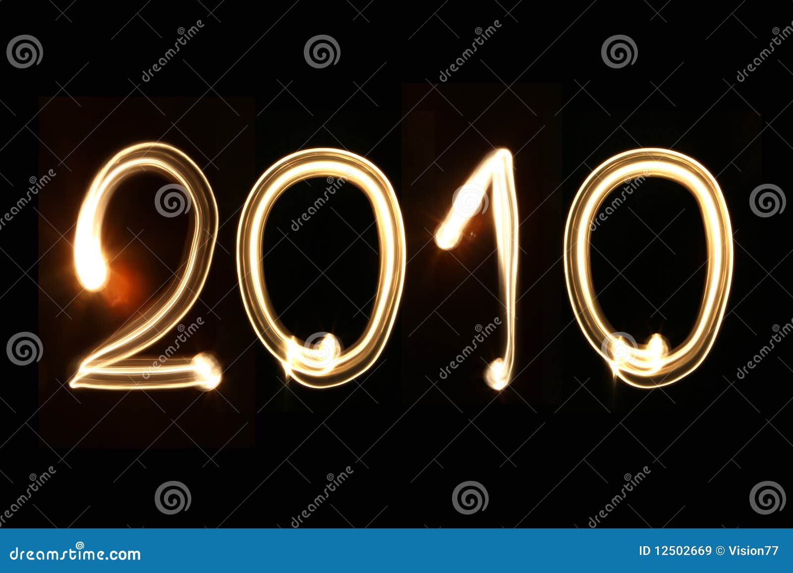 Year 2010 stock image. Image of isolated, number, bright - 12502669