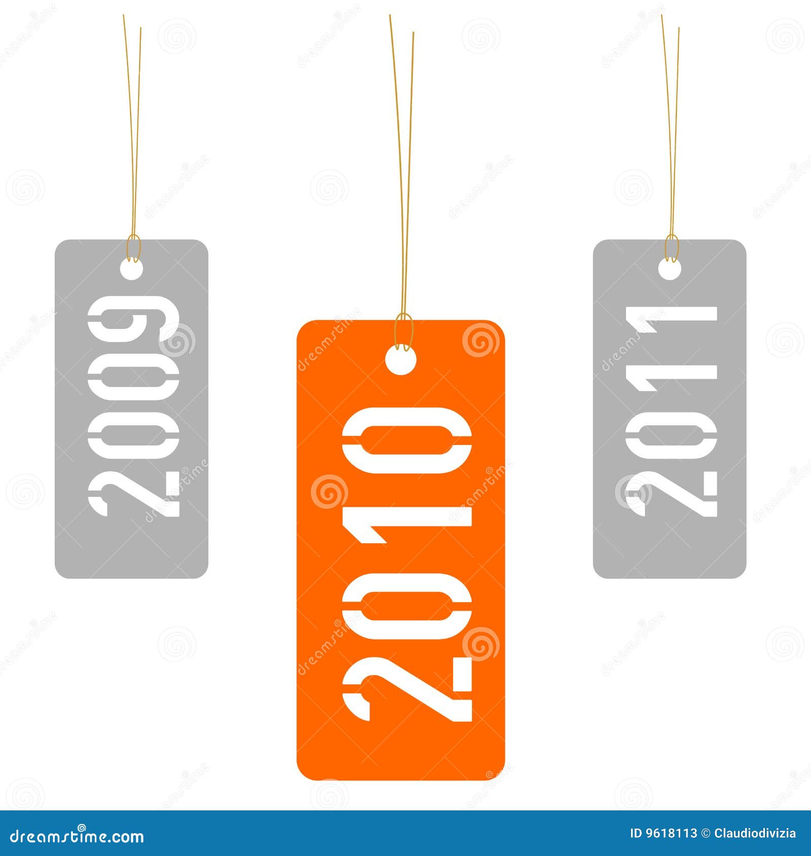 Year 2010 stock vector. Illustration of change, present - 9618113