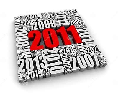 The Year 2011 stock illustration. Illustration of number - 14088769