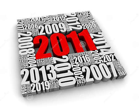 The Year 2011 stock illustration. Illustration of number - 14088769
