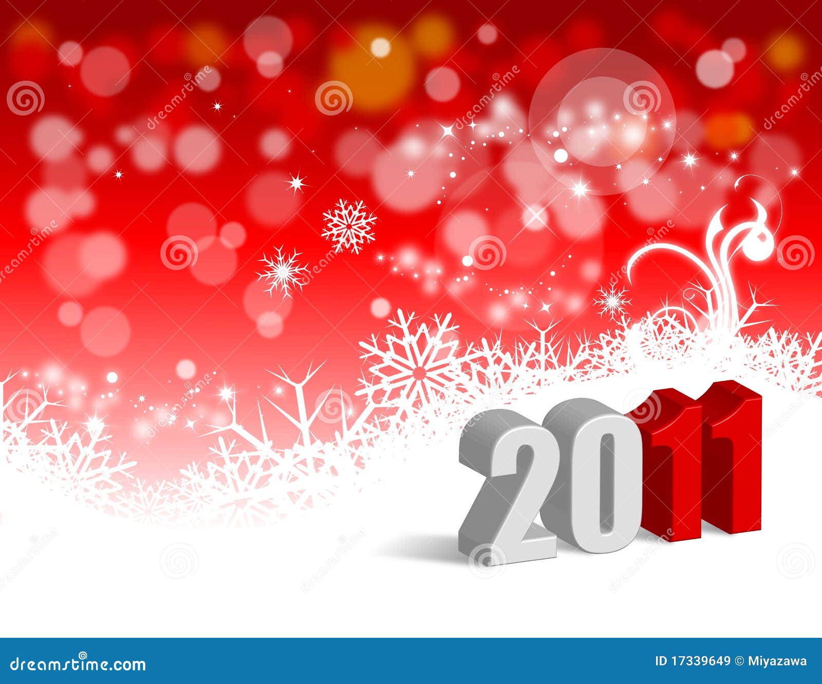 Year 2011 stock illustration. Illustration of shiny, holiday - 17339649