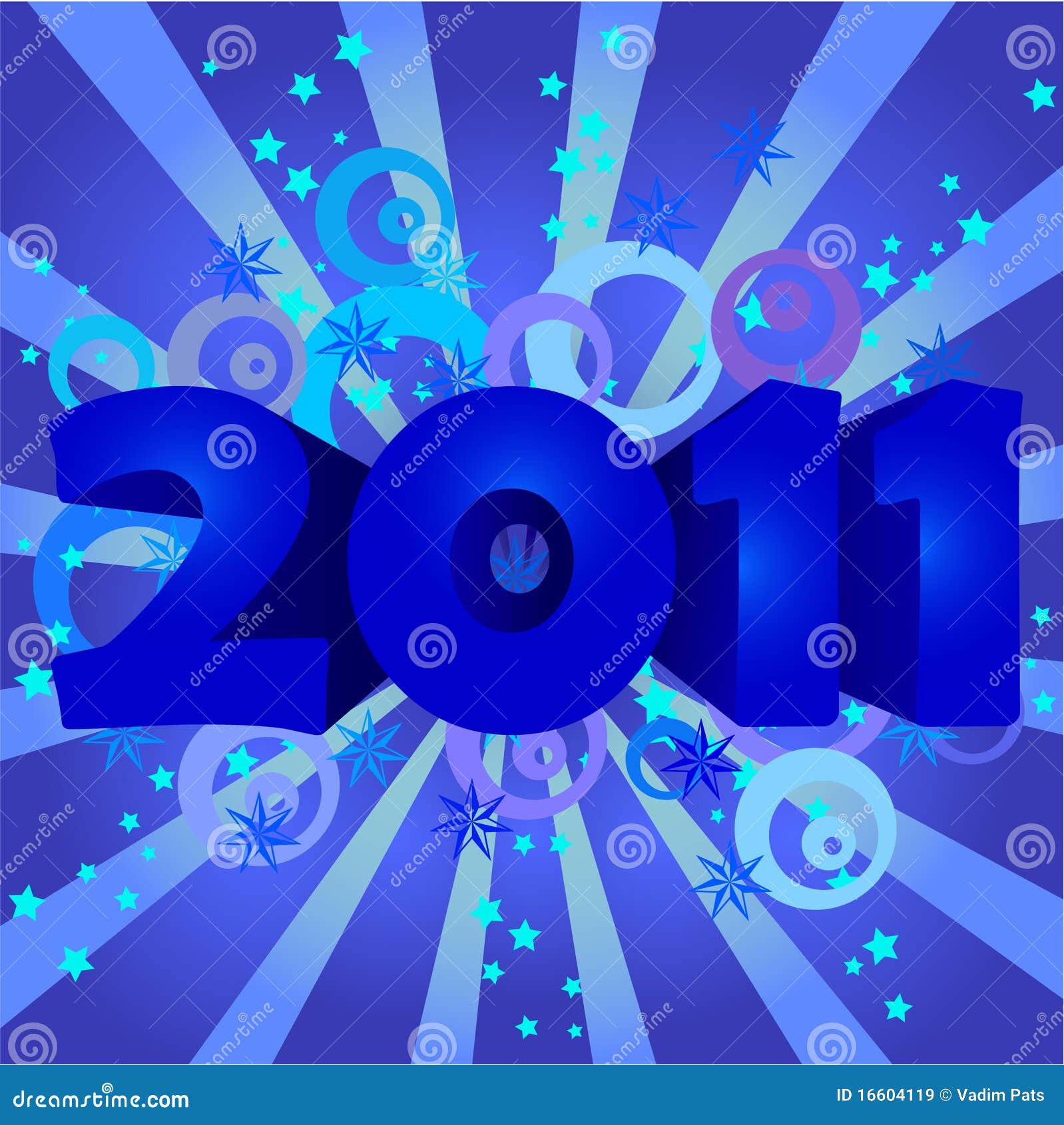 Year 2011 illustration stock vector. Illustration of holiday - 16604119