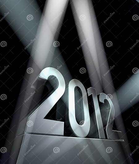 Year 2012 stock photo. Image of monument, night, silver - 17701162