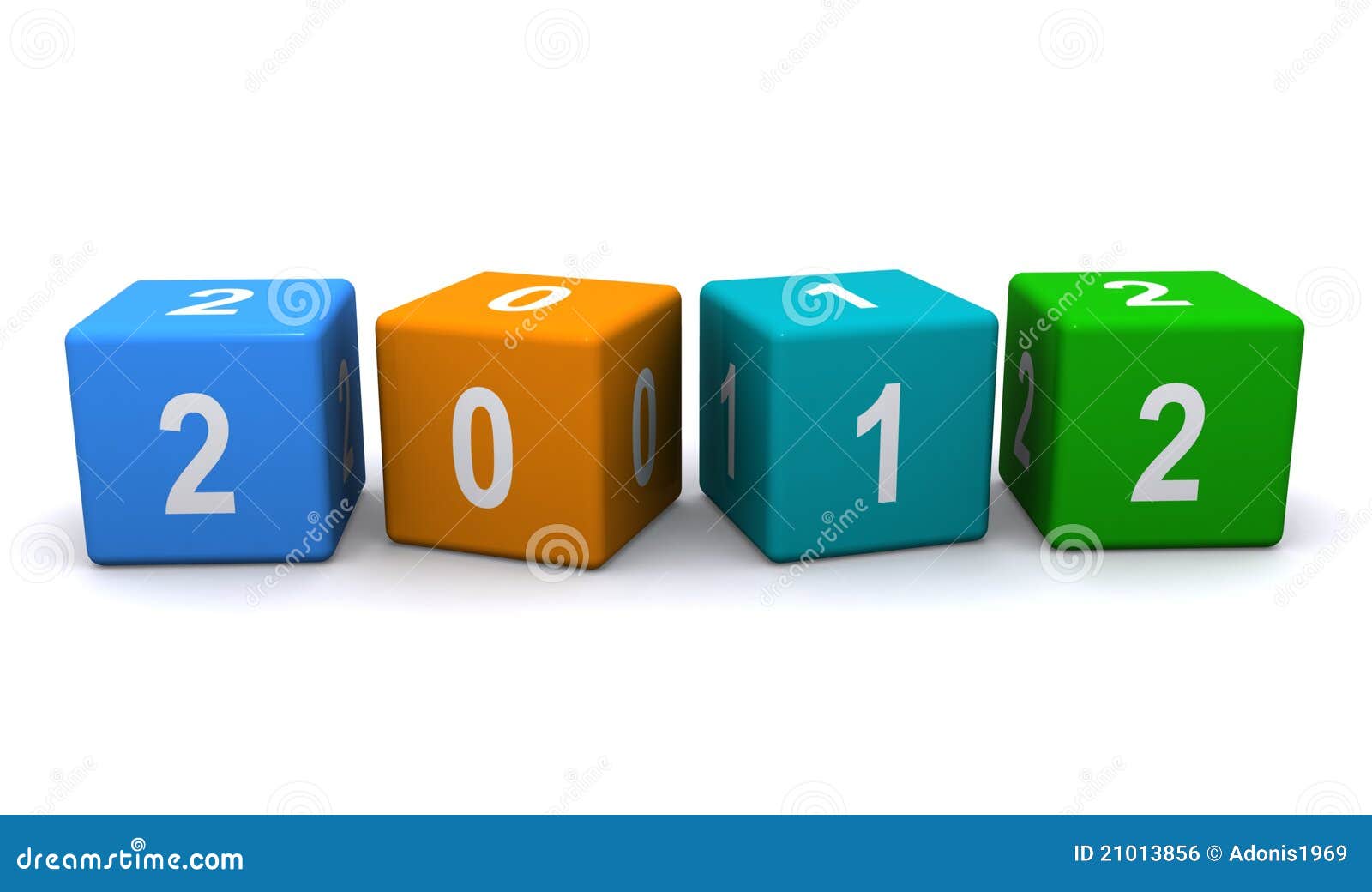 Year 2012 blocks stock illustration. Illustration of twelve - 21013856