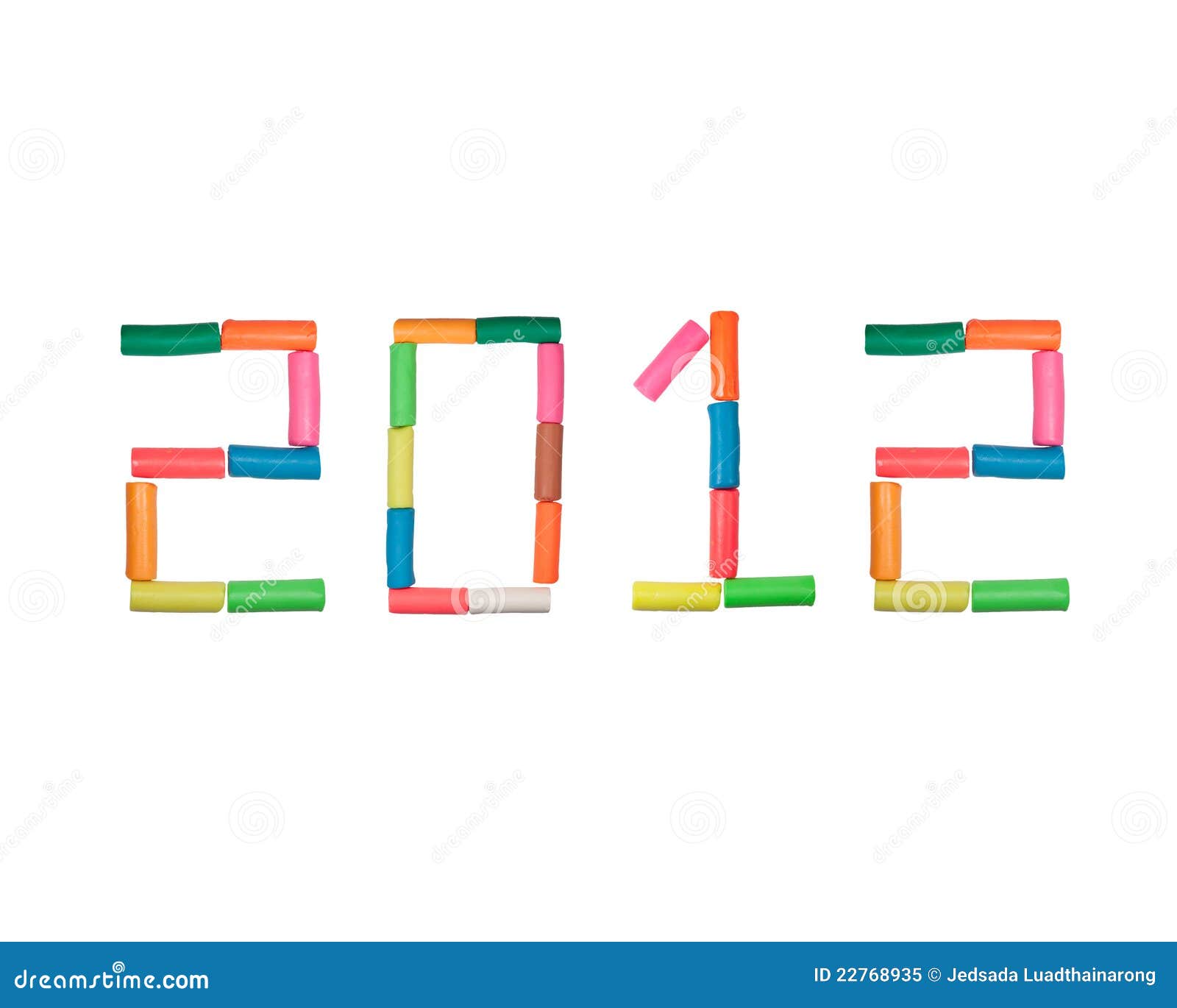 Year 2012 Plasticine Number Stock Image - Image of happy, disco: 22768935