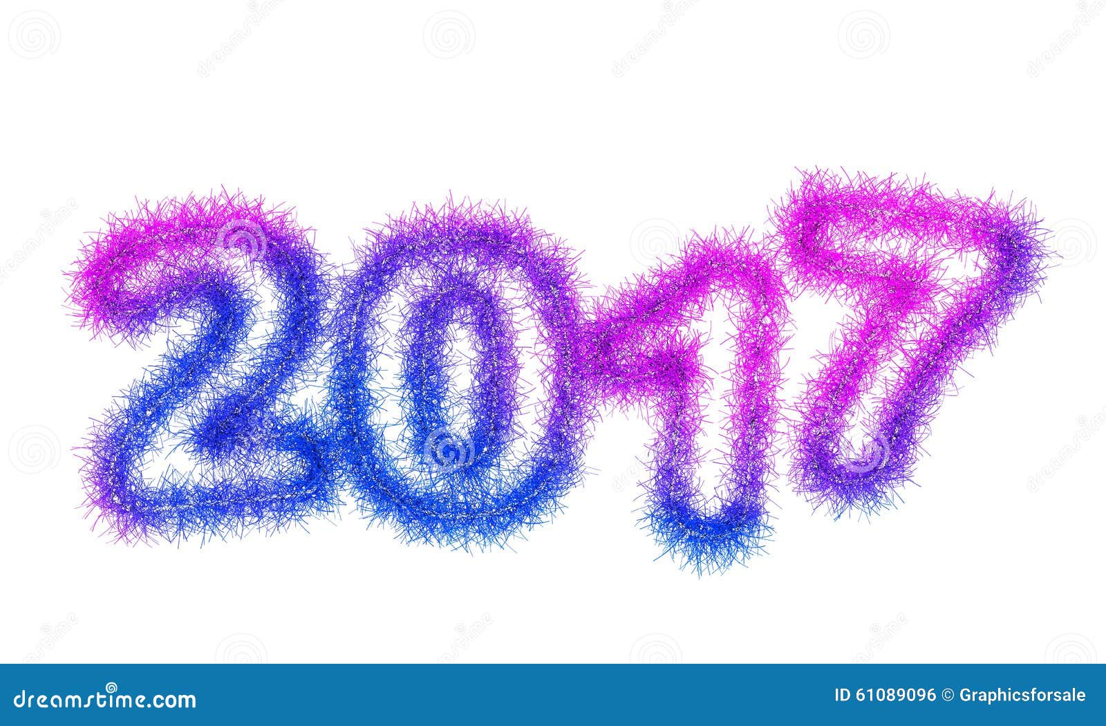 Year 2017 stock illustration. Illustration of isolated - 61089096