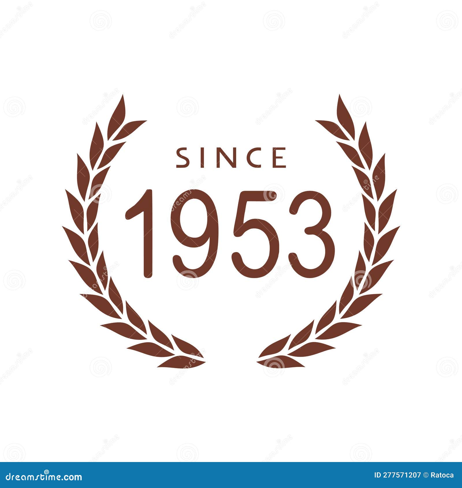 Since 1953 Year Anniversary Celebration Stock Vector - Illustration of ...
