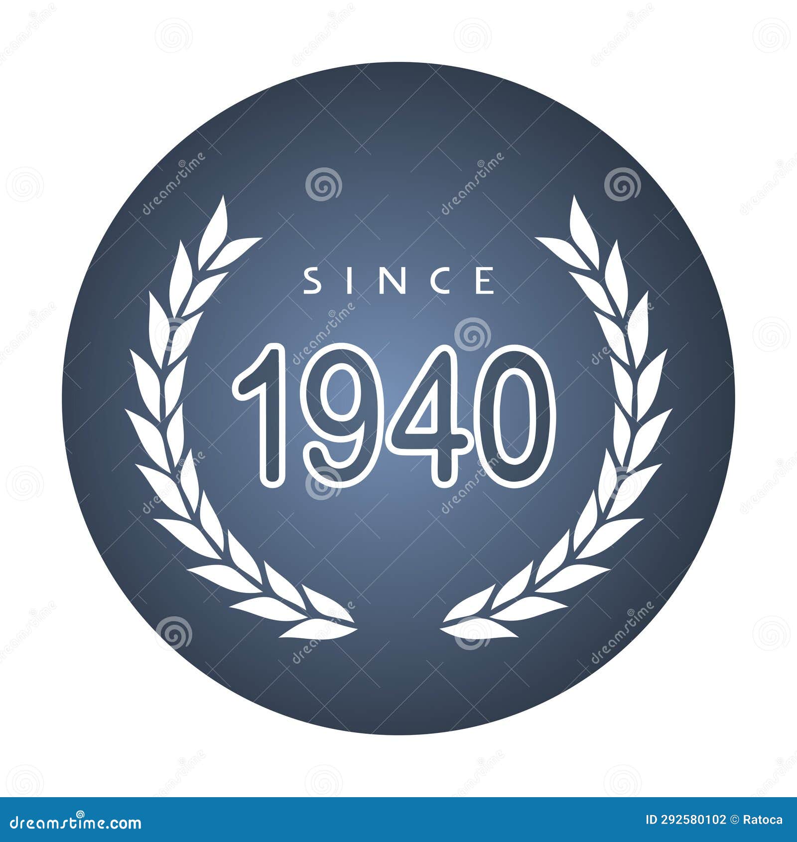 Since 1940 Year Anniversary Celebration Vector Illustration ...