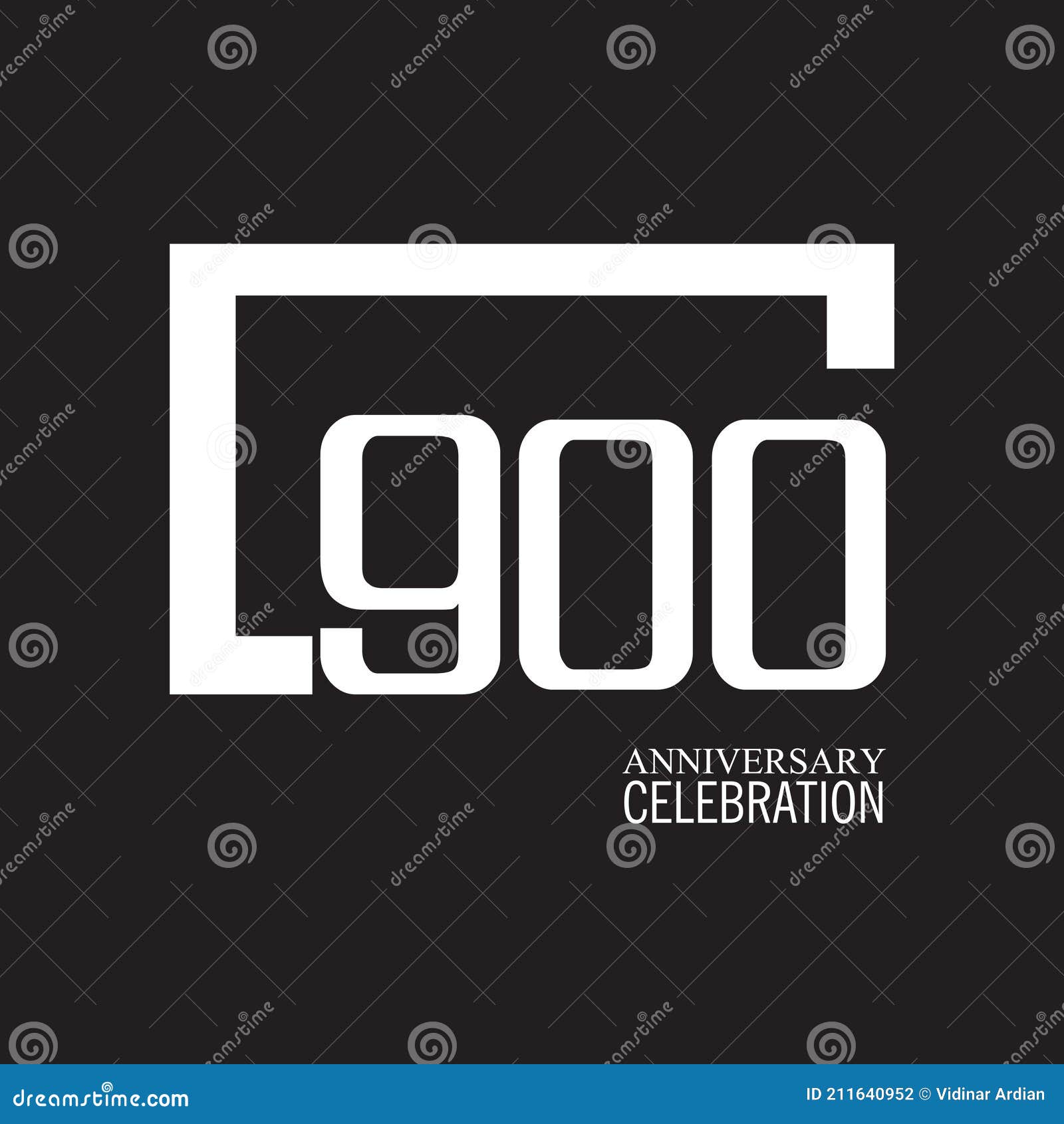 900 YEAR ANNIVERSARY CELEBRATION VECTOR DESIGN TEMPLATE ILLUSTRATION ...