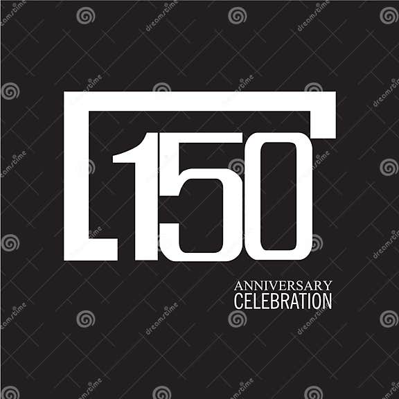 150 YEAR ANNIVERSARY CELEBRATION VECTOR DESIGN TEMPLATE ILLUSTRATION ...
