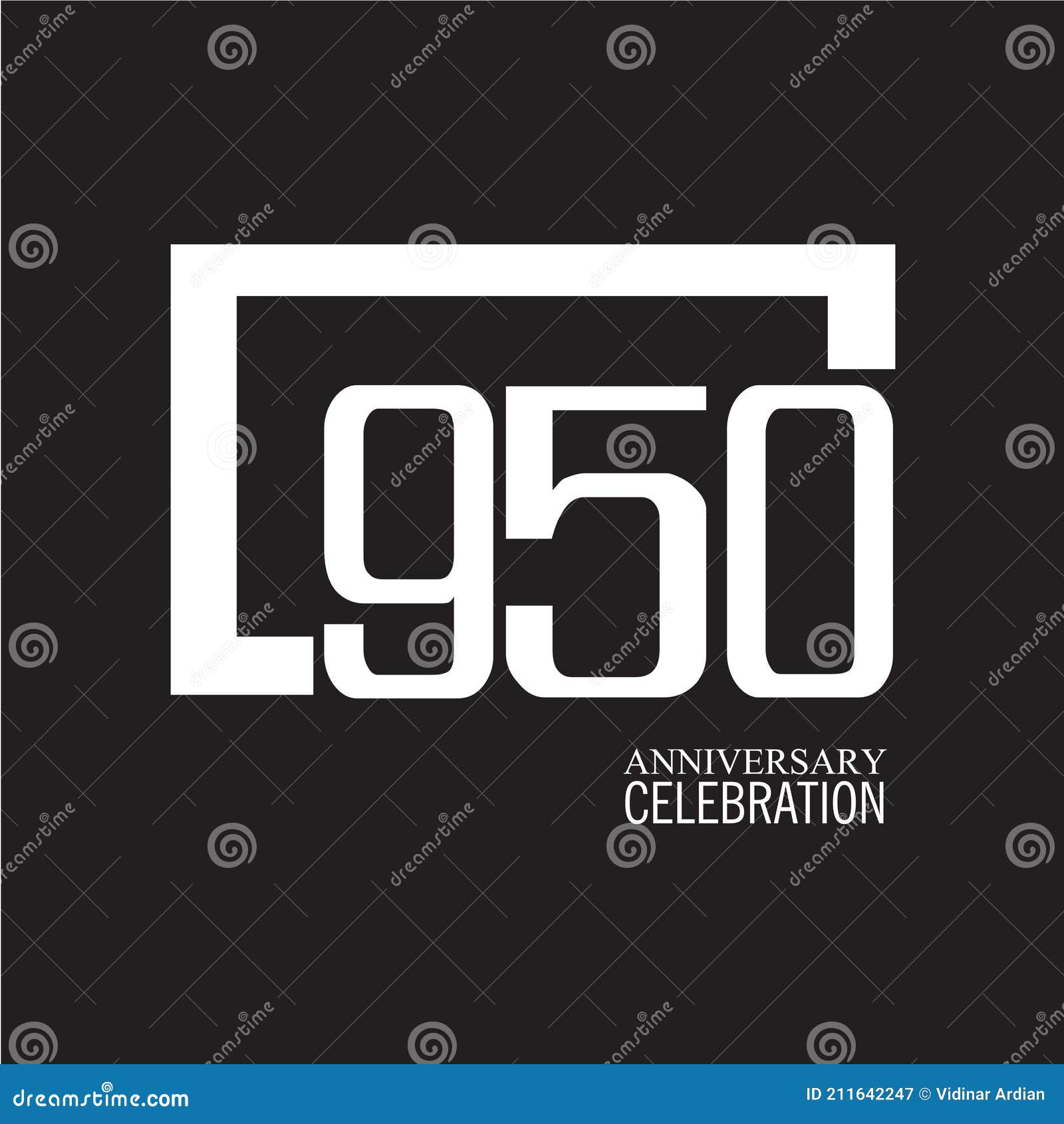 950 YEAR ANNIVERSARY CELEBRATION VECTOR DESIGN TEMPLATE ILLUSTRATION ...