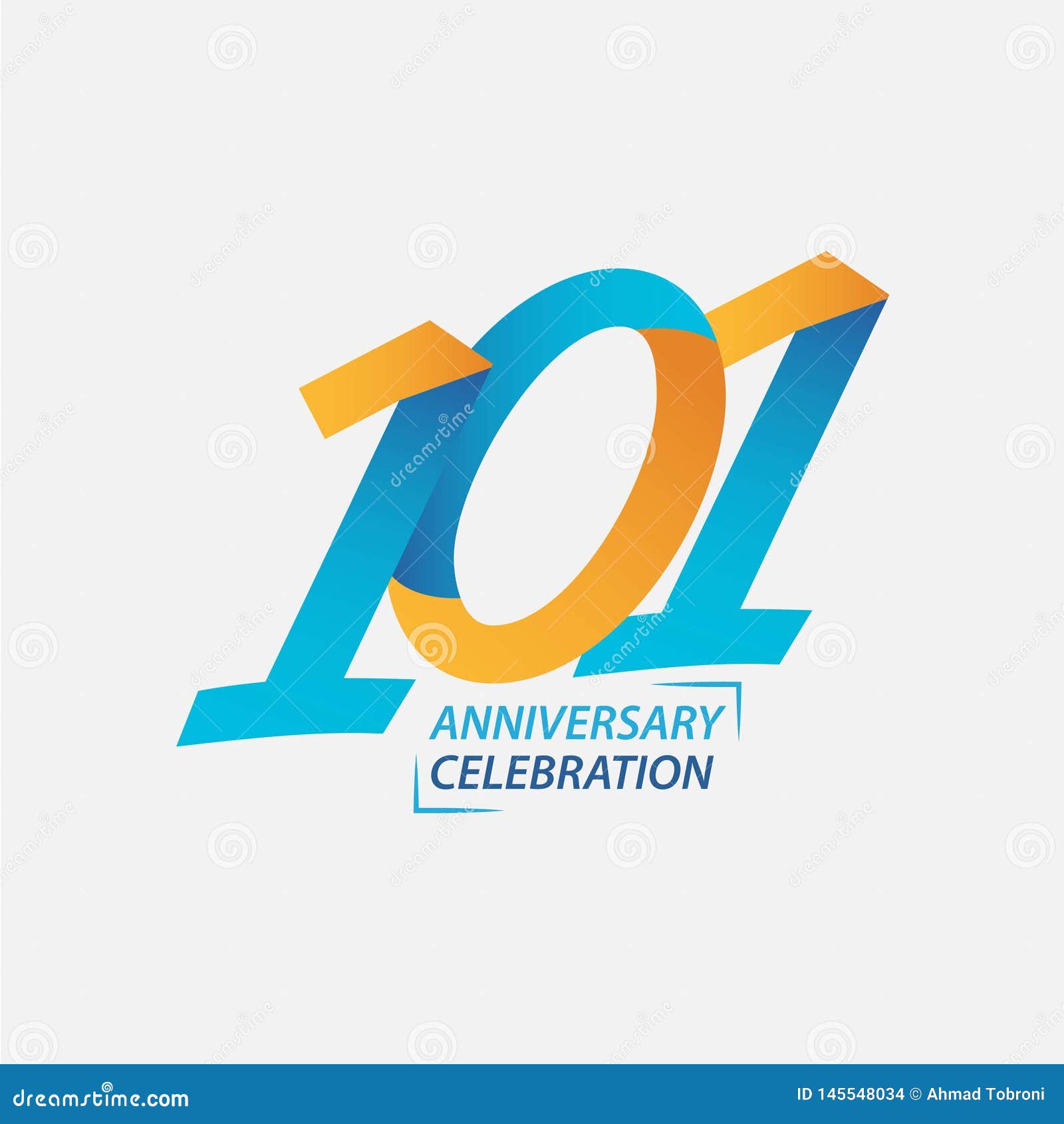 101 Year Anniversary Celebration Vector Template Design Illustration ...