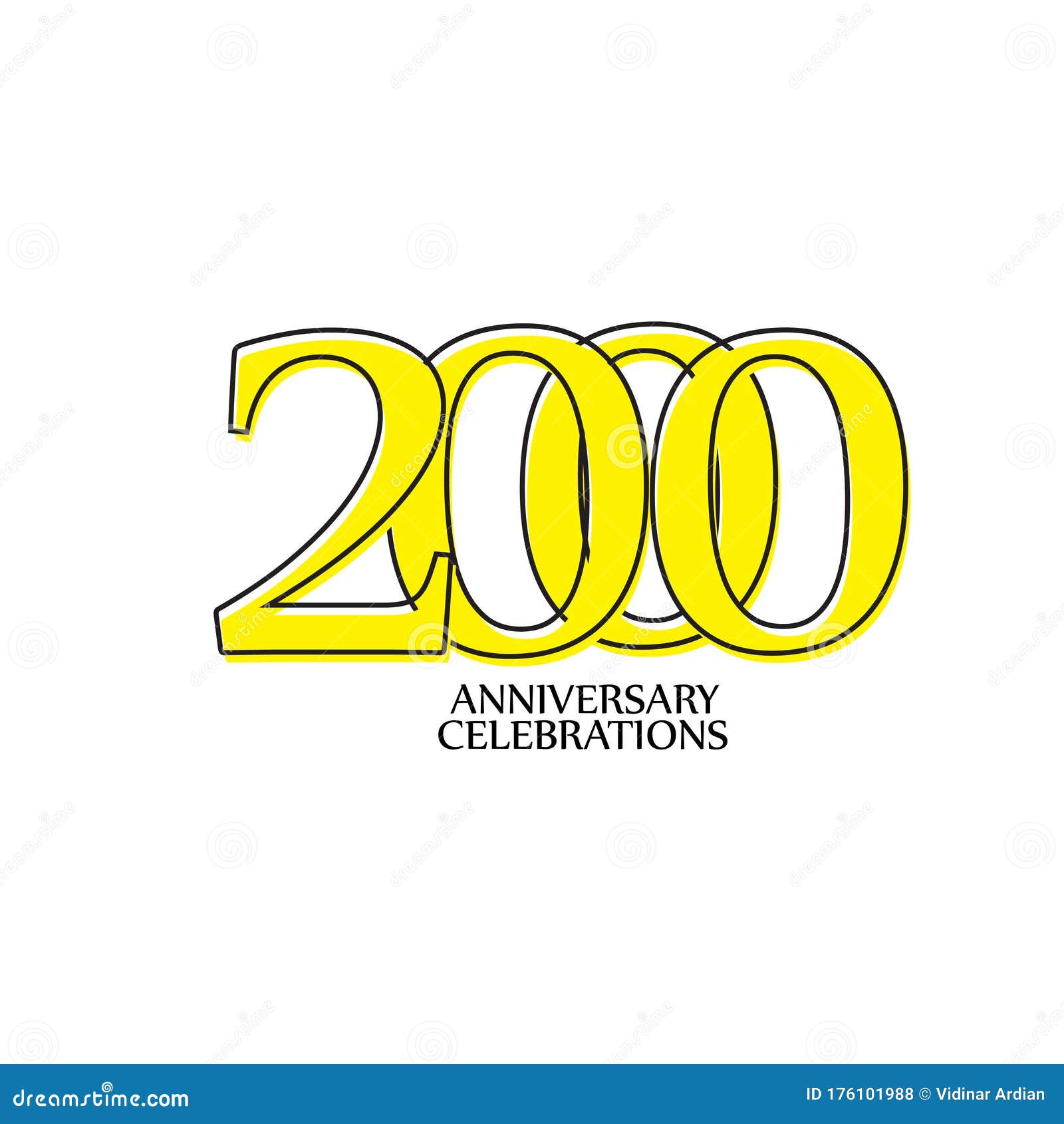 2000 Year Anniversary CELEBRATIONS Vector Template Design Illustration ...
