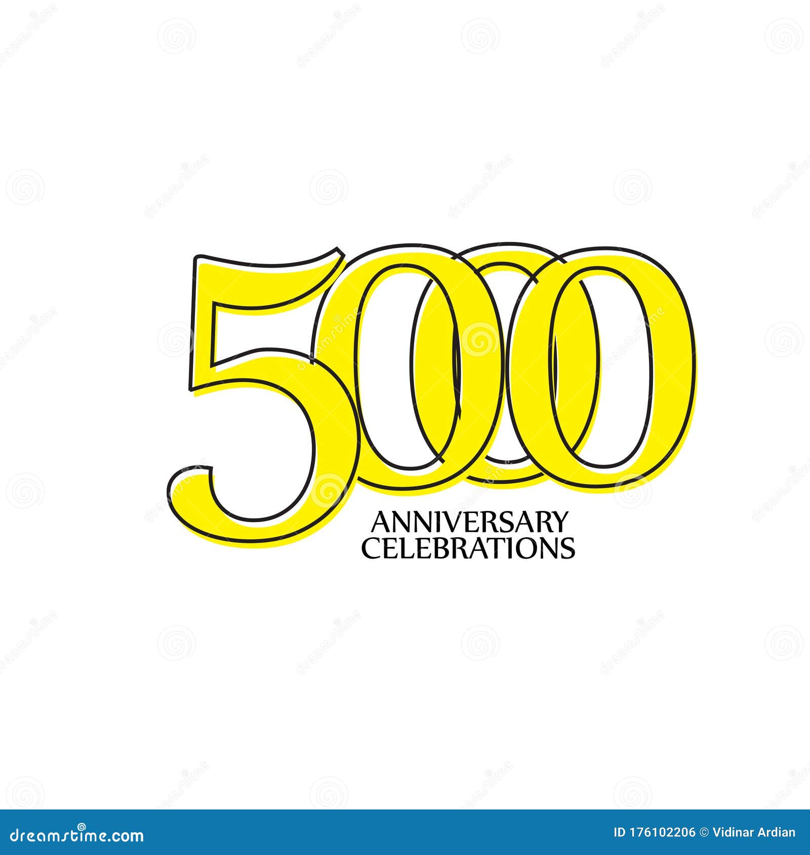 5000 Year Anniversary CELEBRATIONS Vector Template Design Illustration ...