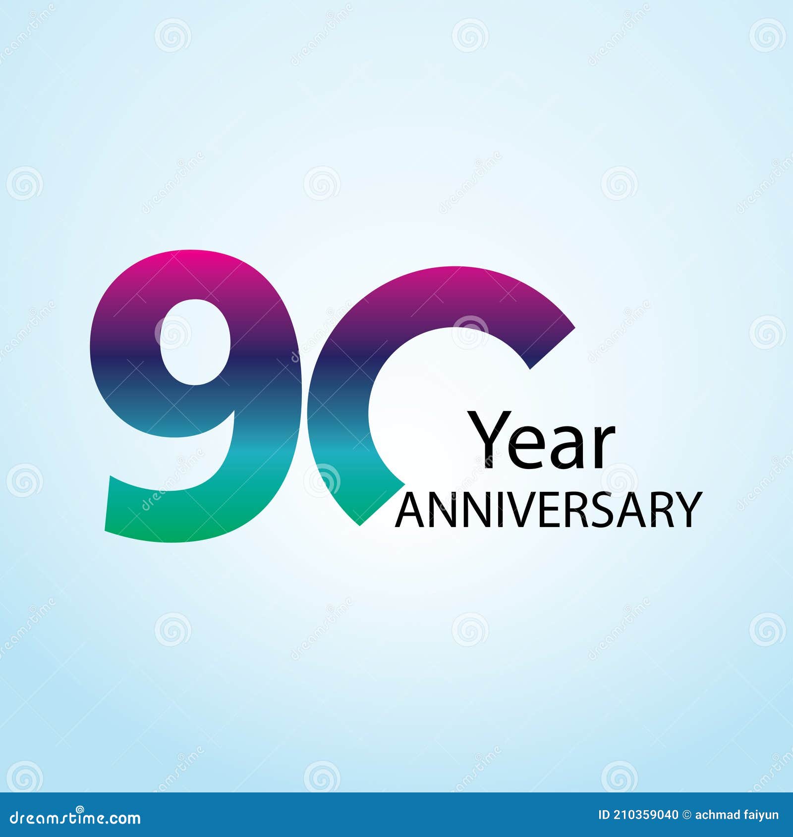 Year Anniversary Logo Vector Template Design Illustration Stock Vector ...