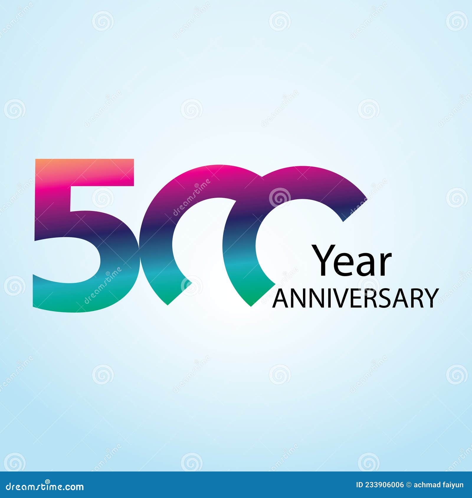 Year Anniversary Logo Vector Template Design Illustration Stock ...