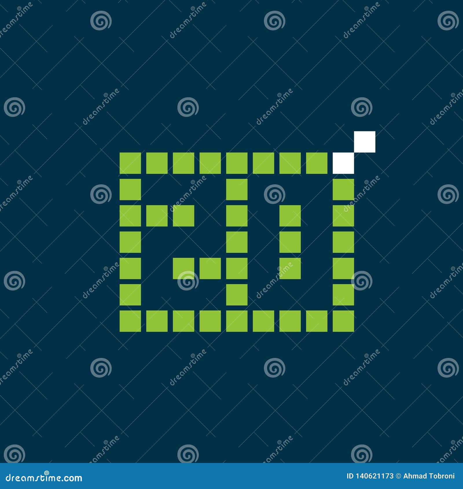 20 Year Anniversary Pixel Number Vector Template Design Illustration ...