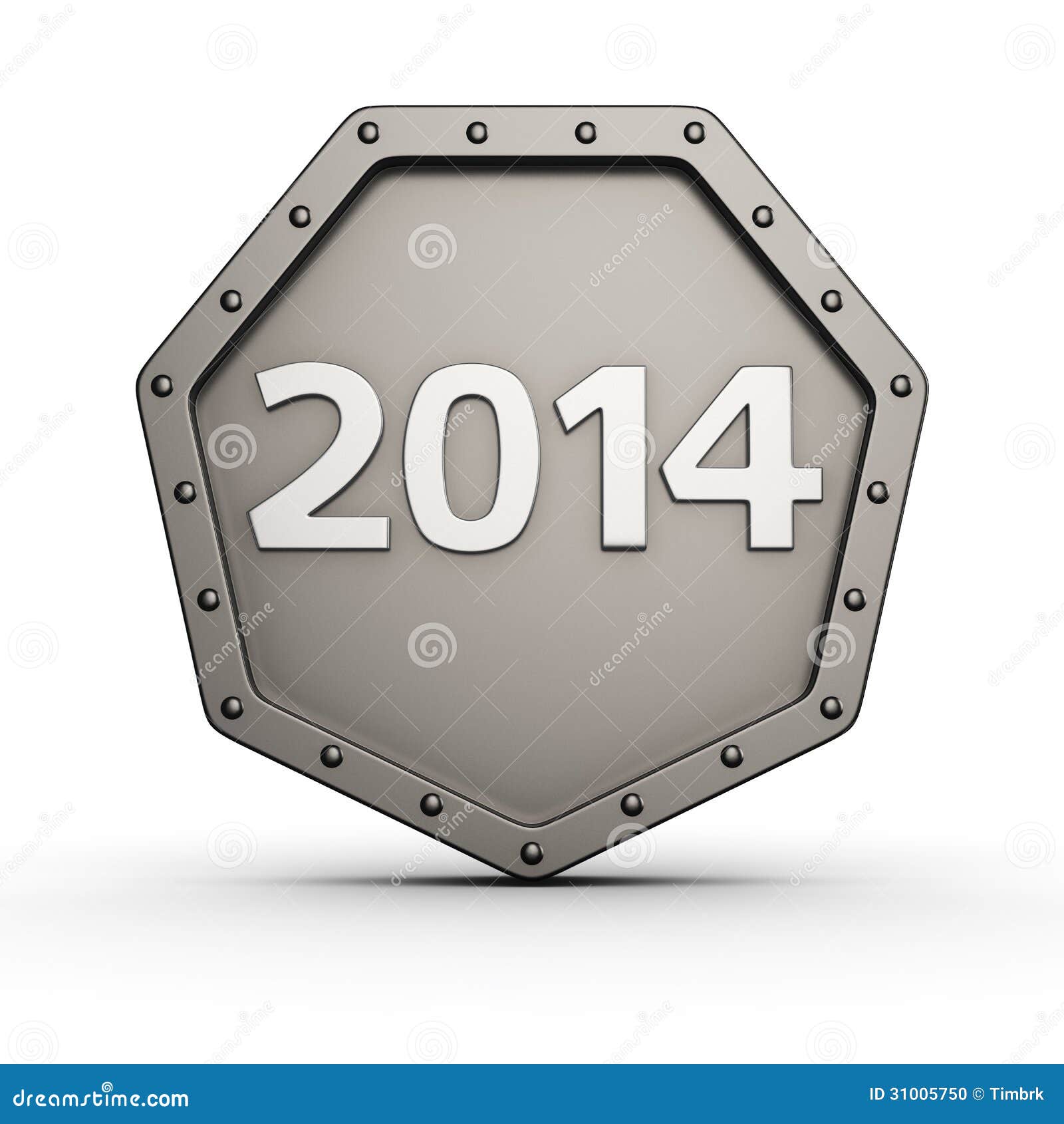 Year 2014 armored icon stock illustration. Illustration of metallic ...