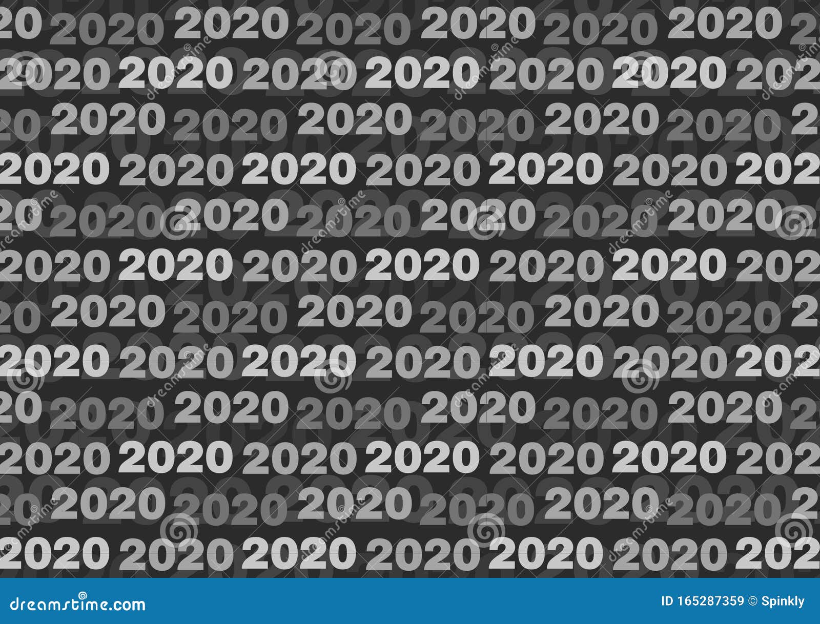 The Year of 2020 Background Wallpaper Stock Illustration - Illustration ...